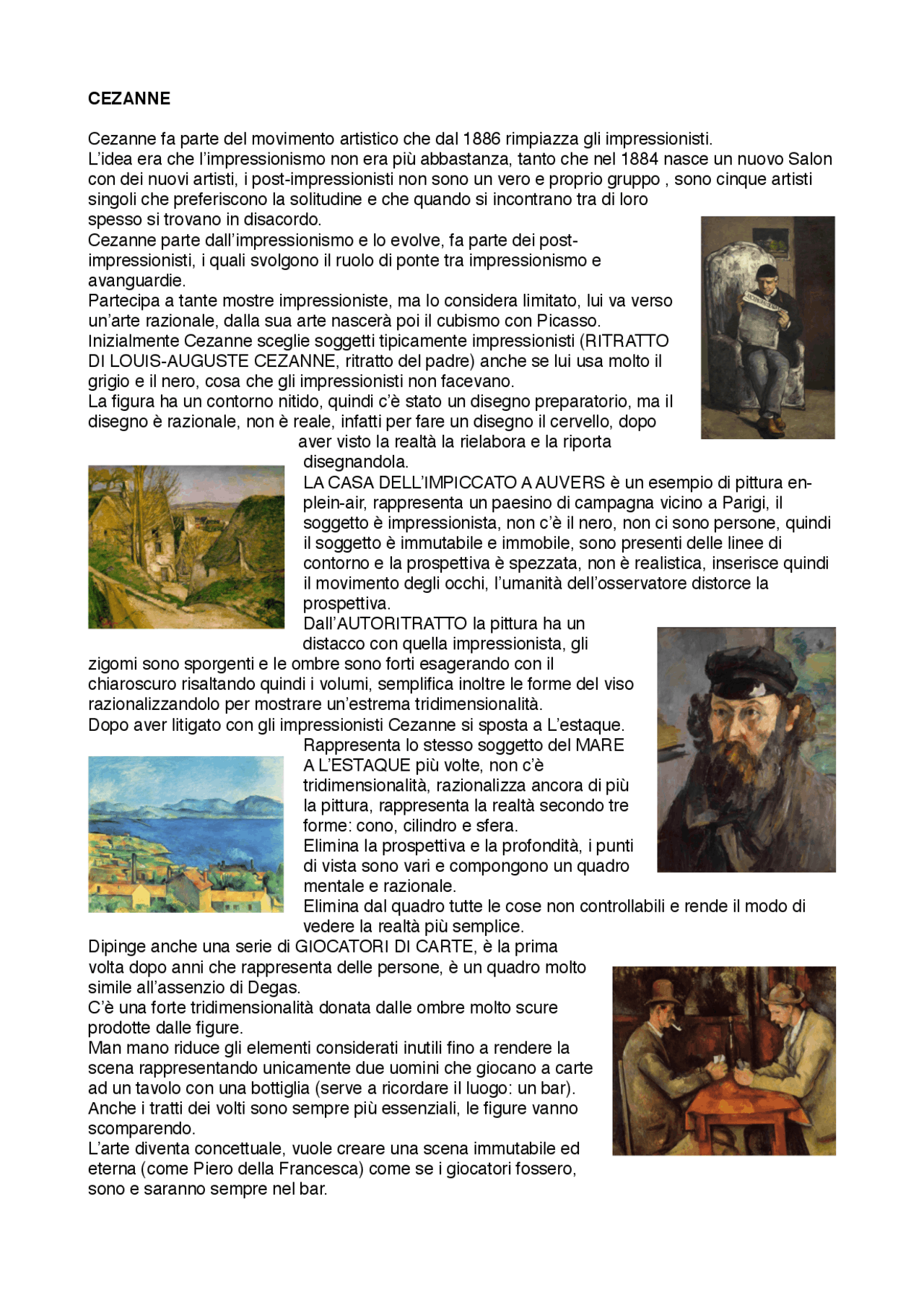 Cezanne V Superiore Docsity
