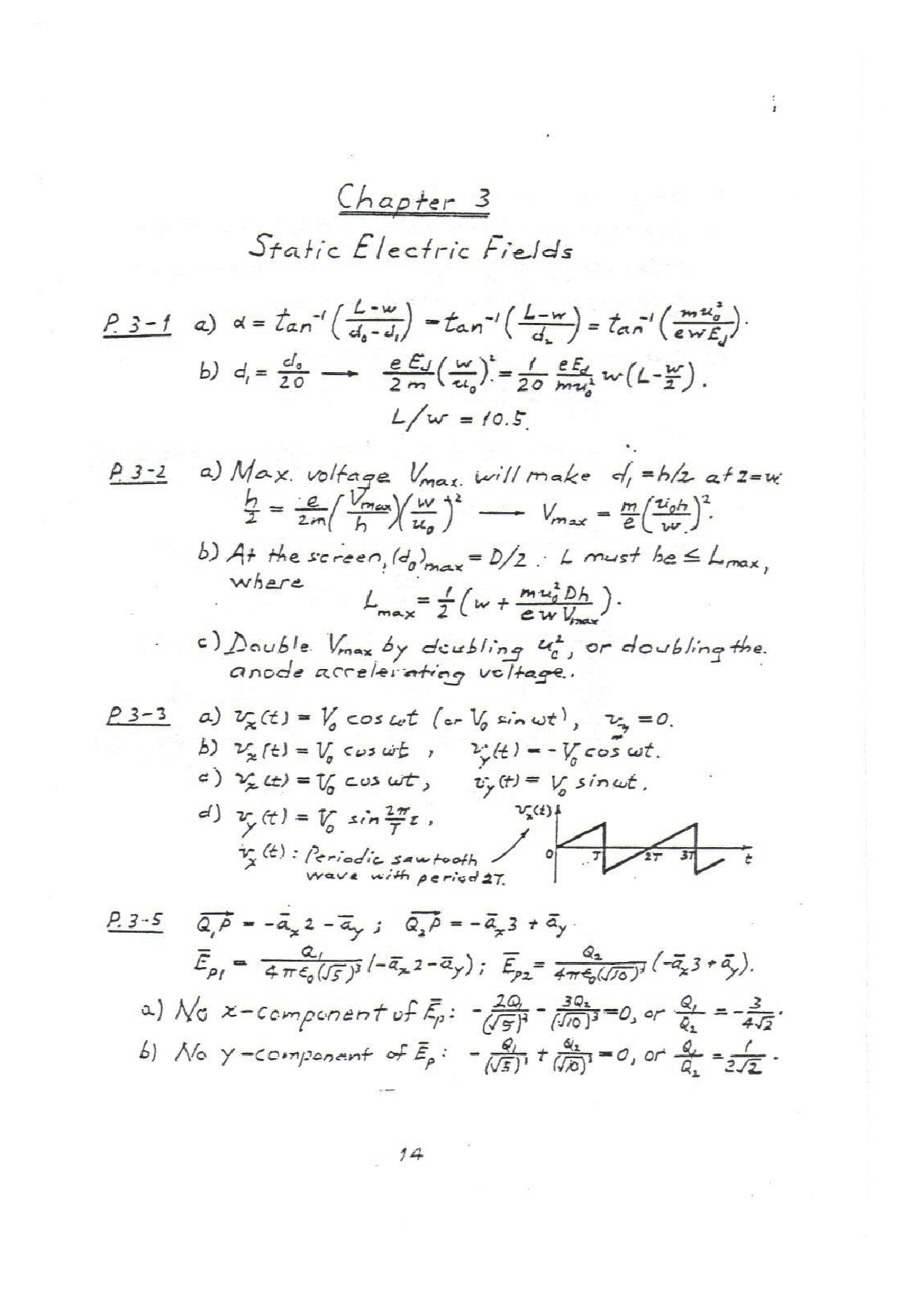 cheng s_electronics _2020_chapter3 solution_cheng의 전자학 3단원 솔루션 | Cheat Sheet Electronics | Docsity