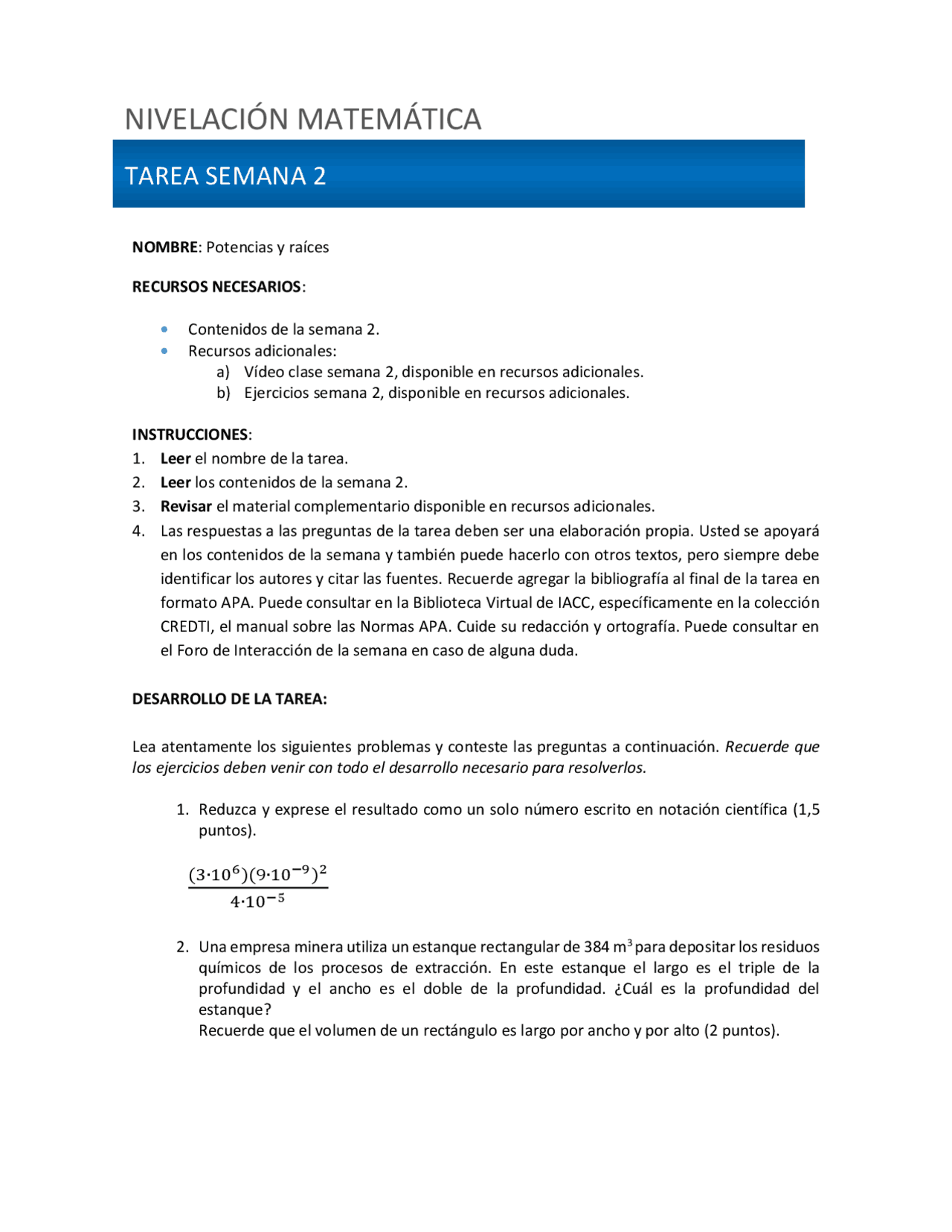 Ejercicios Nivelación Ejercicios De Matemáticas Docsity
