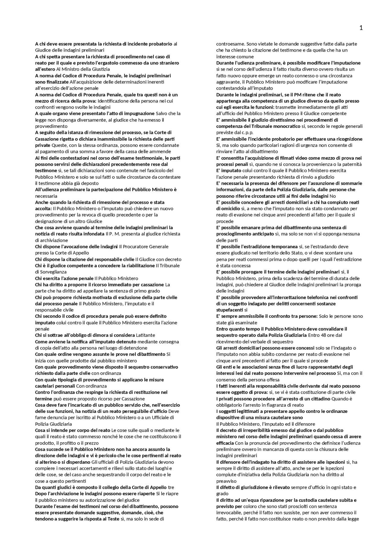 Diritto Penale Paniere Completo In Ordine Alfabetico Docsity