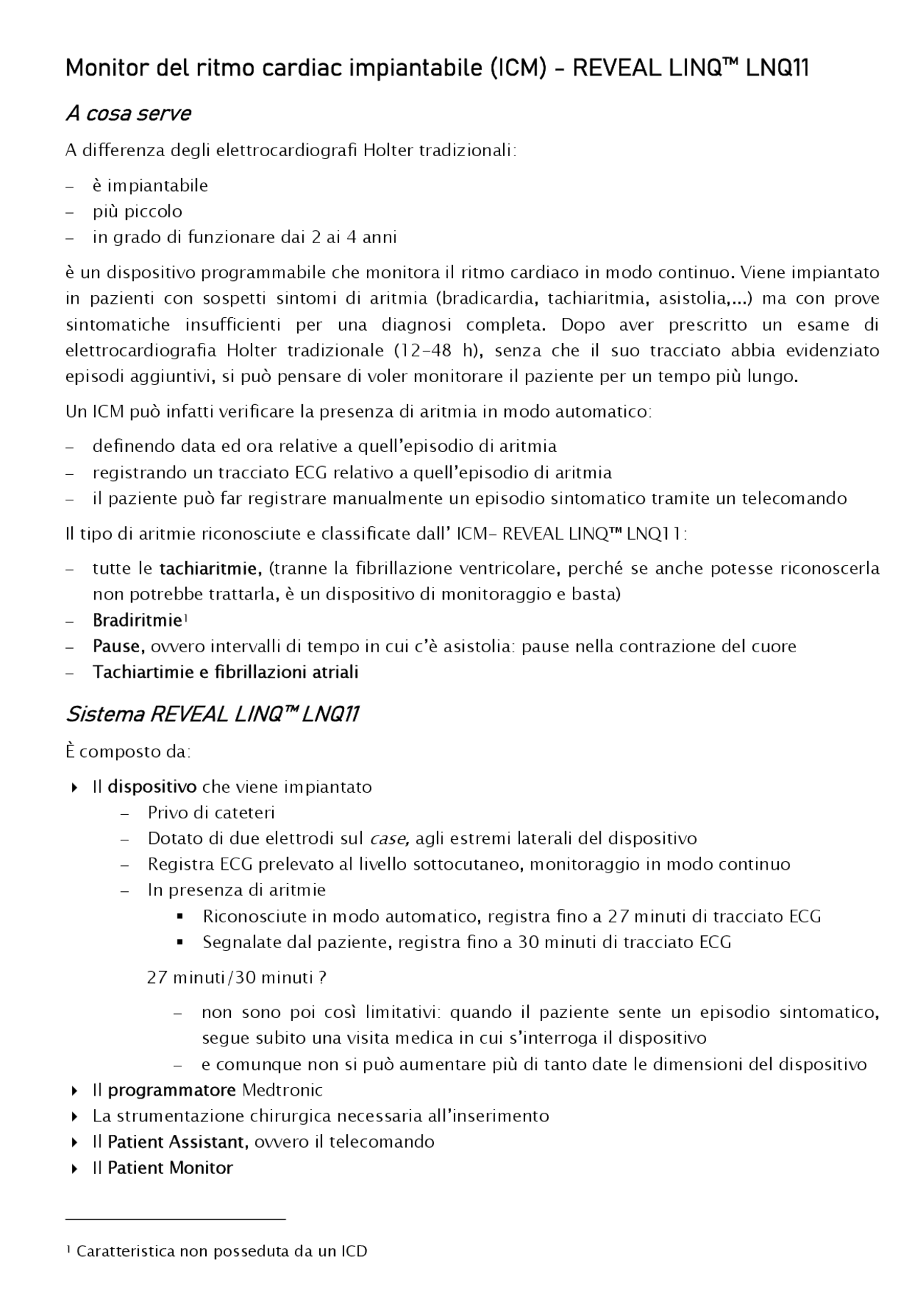 (ICM) - REVEAL LINQ™ LNQ11 - Docsity