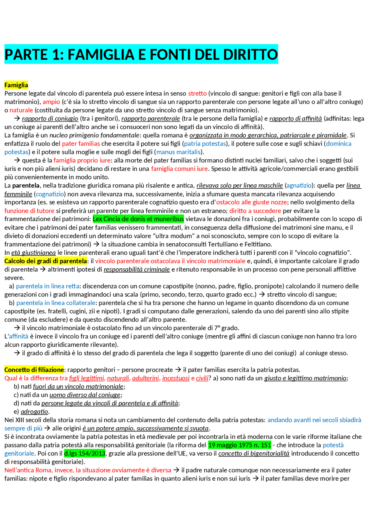 Dispense Del Corso Di Diritto Romano Docsity