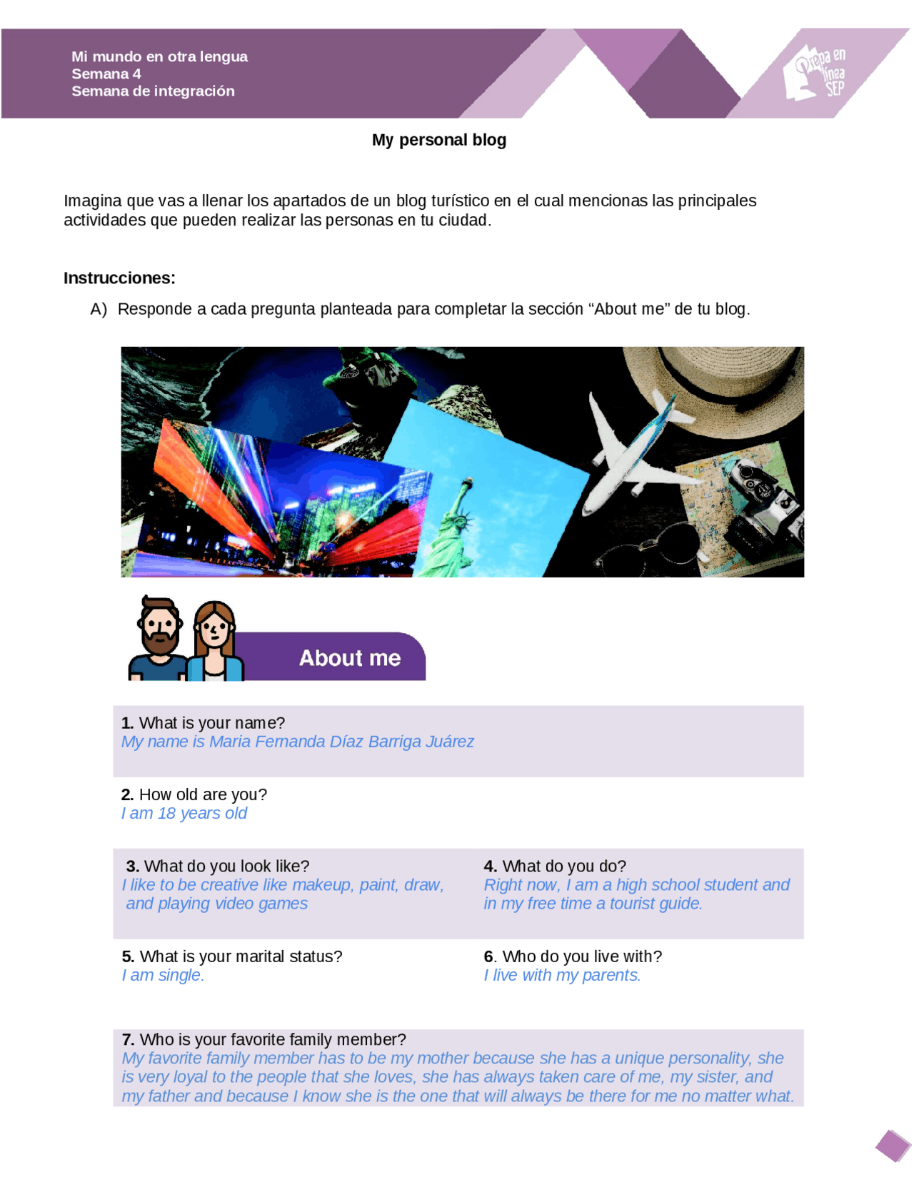 Proyecto Integrador Modulo 6 Ejercicios De Inglés Docsity