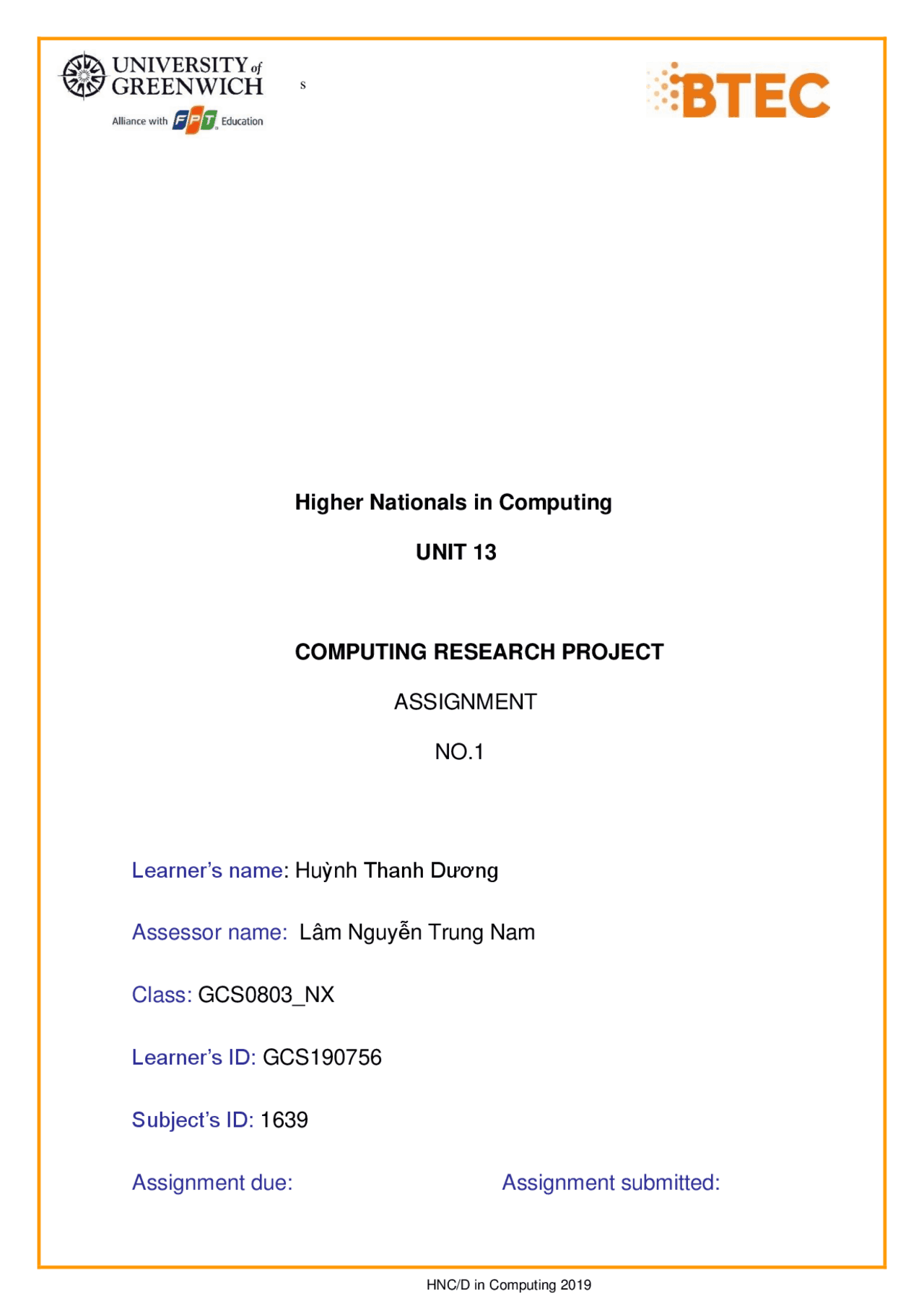 Computing Research Project | Study Guides, Projects, Research Research Methodology | Docsity