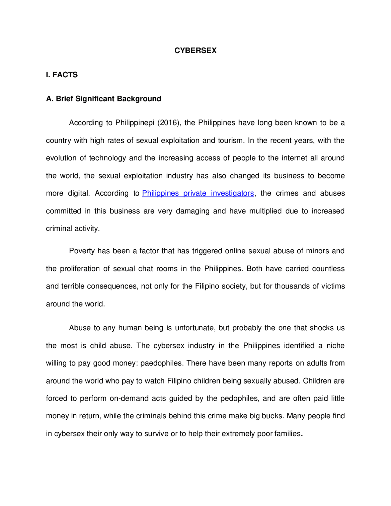 Philippines' Social Issues | Essays (high school) History | Docsity