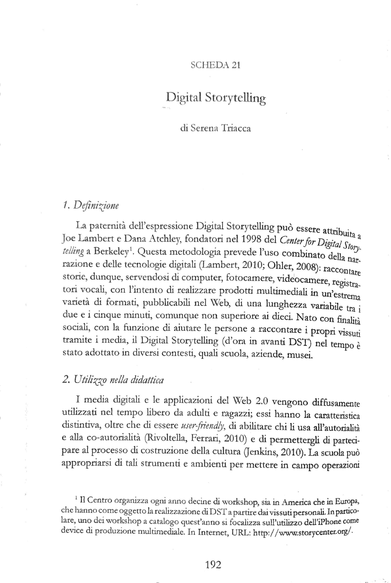 Digital Storytelling Docsity
