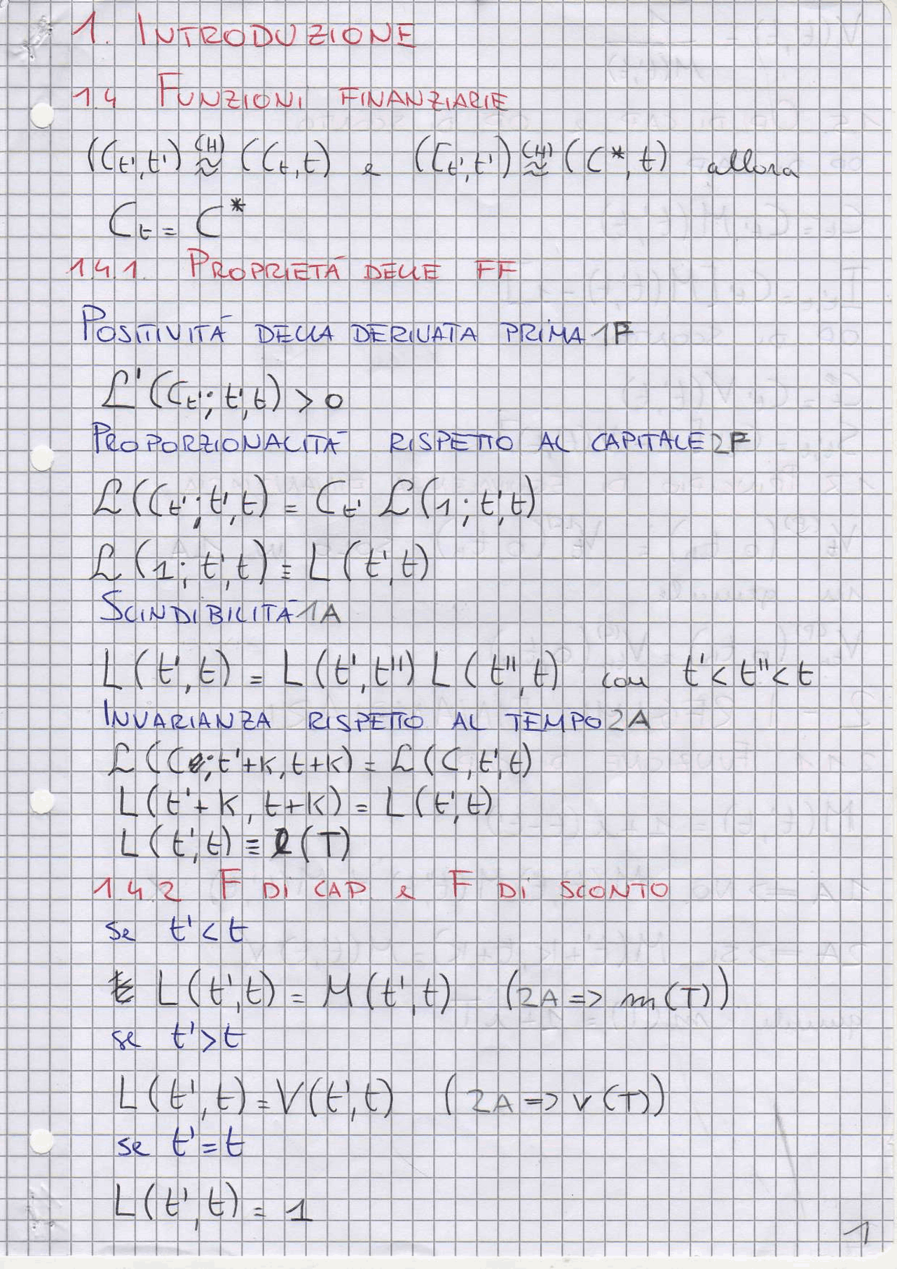 Formulario Matematica Finanziaria Docsity