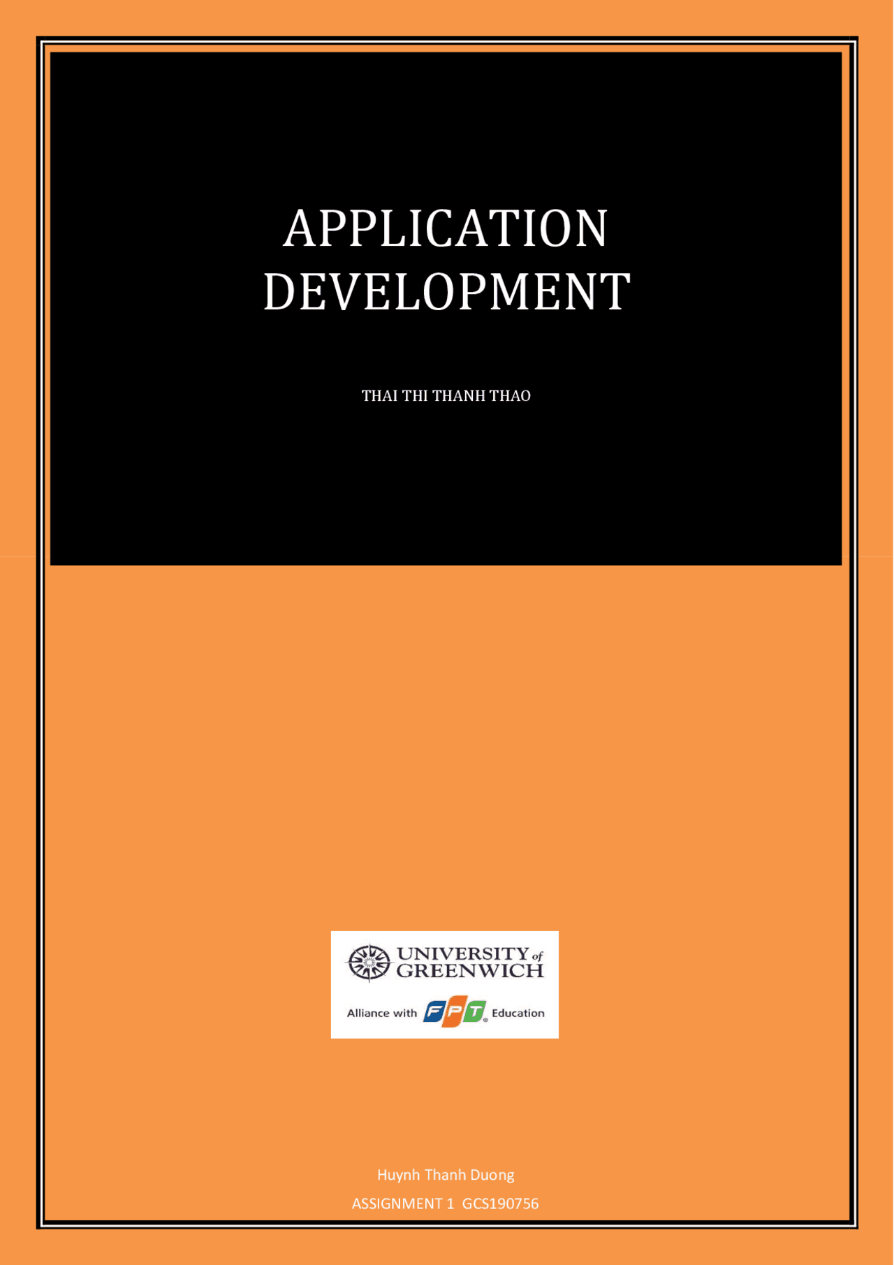 Application Development - Part 1 | Study Guides, Projects, Research Web ...