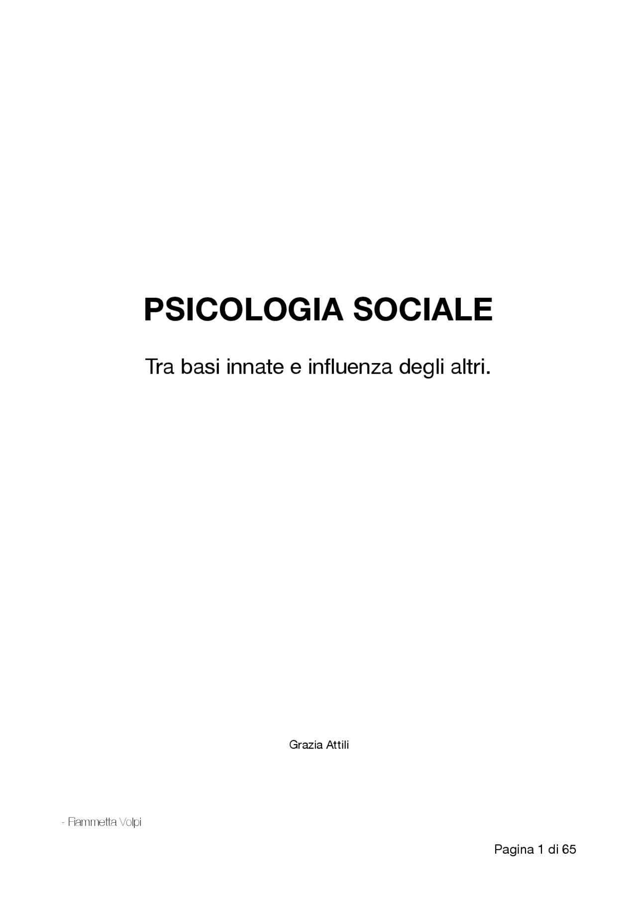 Psicologia Sociale Tra Basi Innate E Influenza Degli Altri Docsity