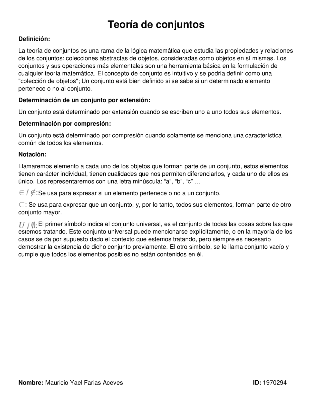 Teoría De Conjuntos Resumen Apuntes De Matemáticas Aplicadas Docsity