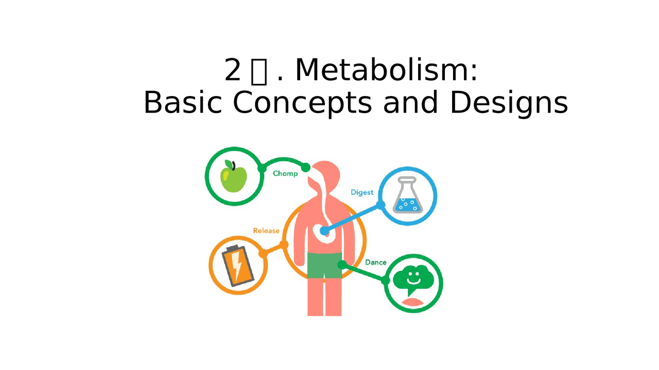 Biochemistry Metabolism Docsity
