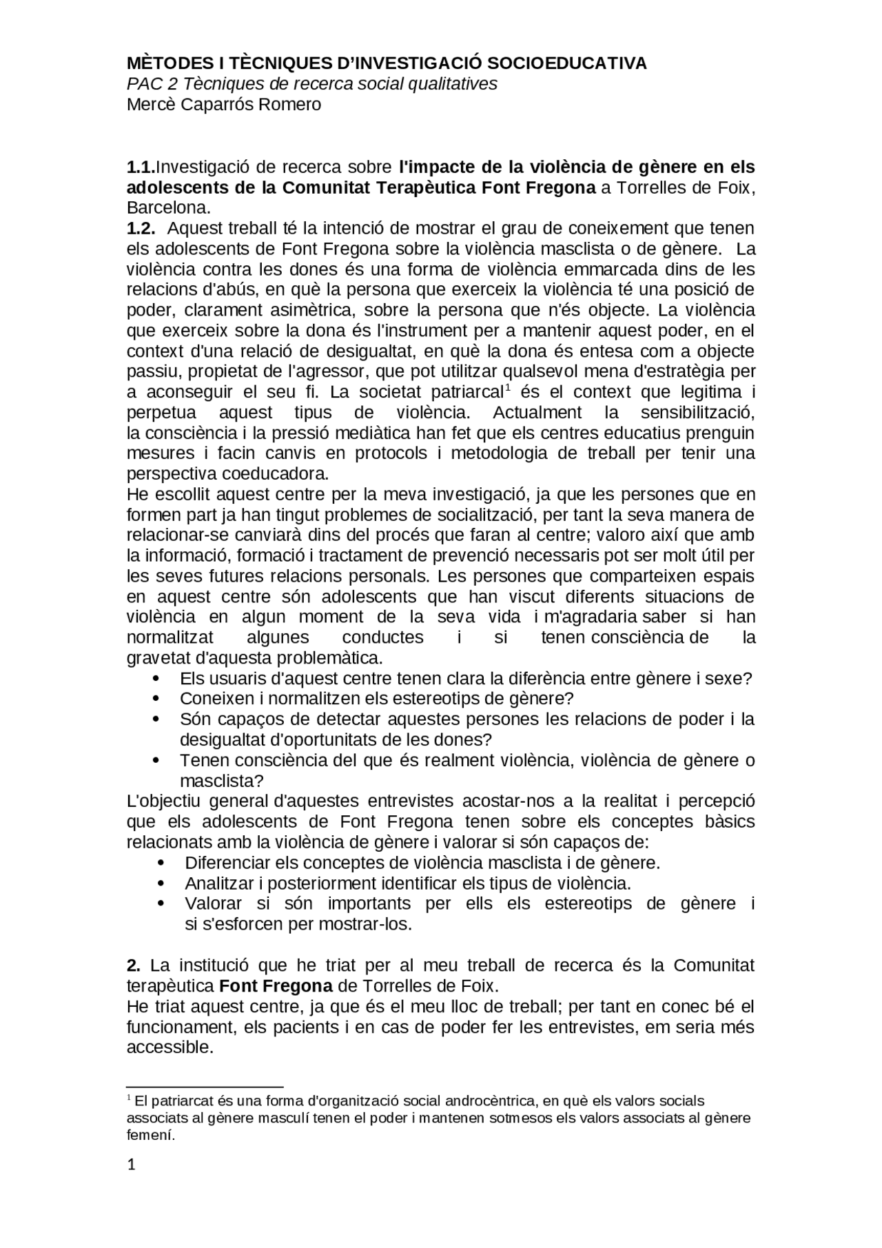 Pac 2metodes I Tecniques DinvestigaciÓ Socioeducativa Docsity