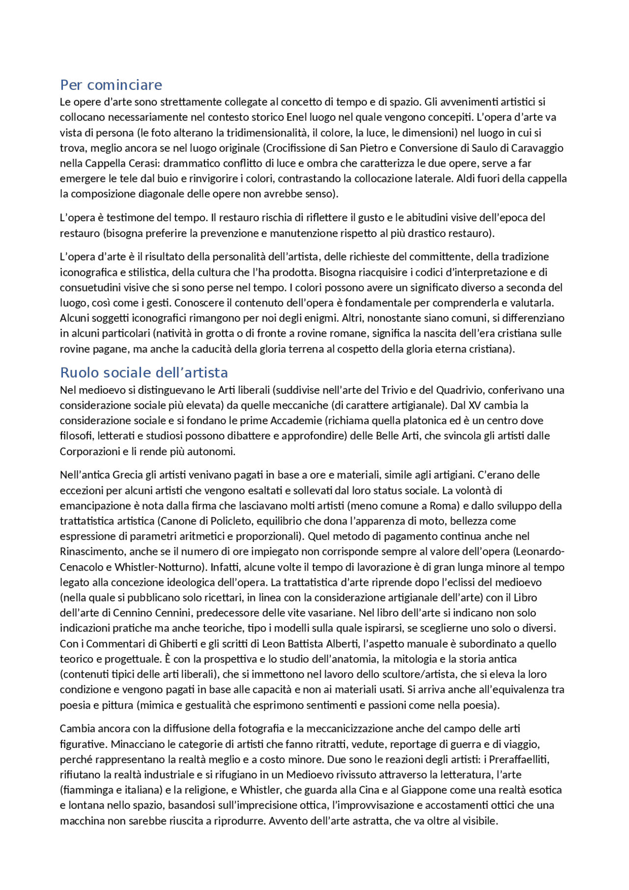 La Storia Dellarte Di Antonio Pinelli Docsity