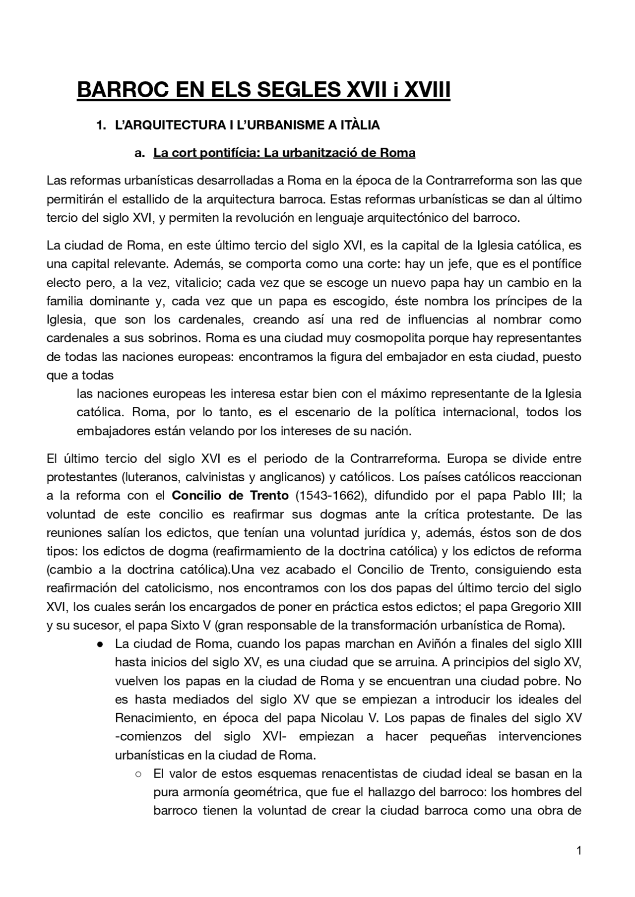 Barroco En Los Siglos Xvii Y Xviii Apuntes De Historia Del Arte Docsity