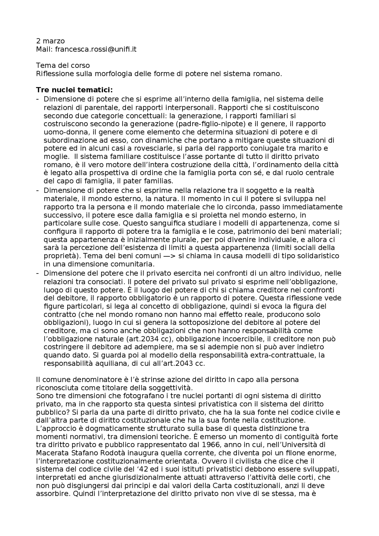 Diritto Romano Appunti Giunti Docsity