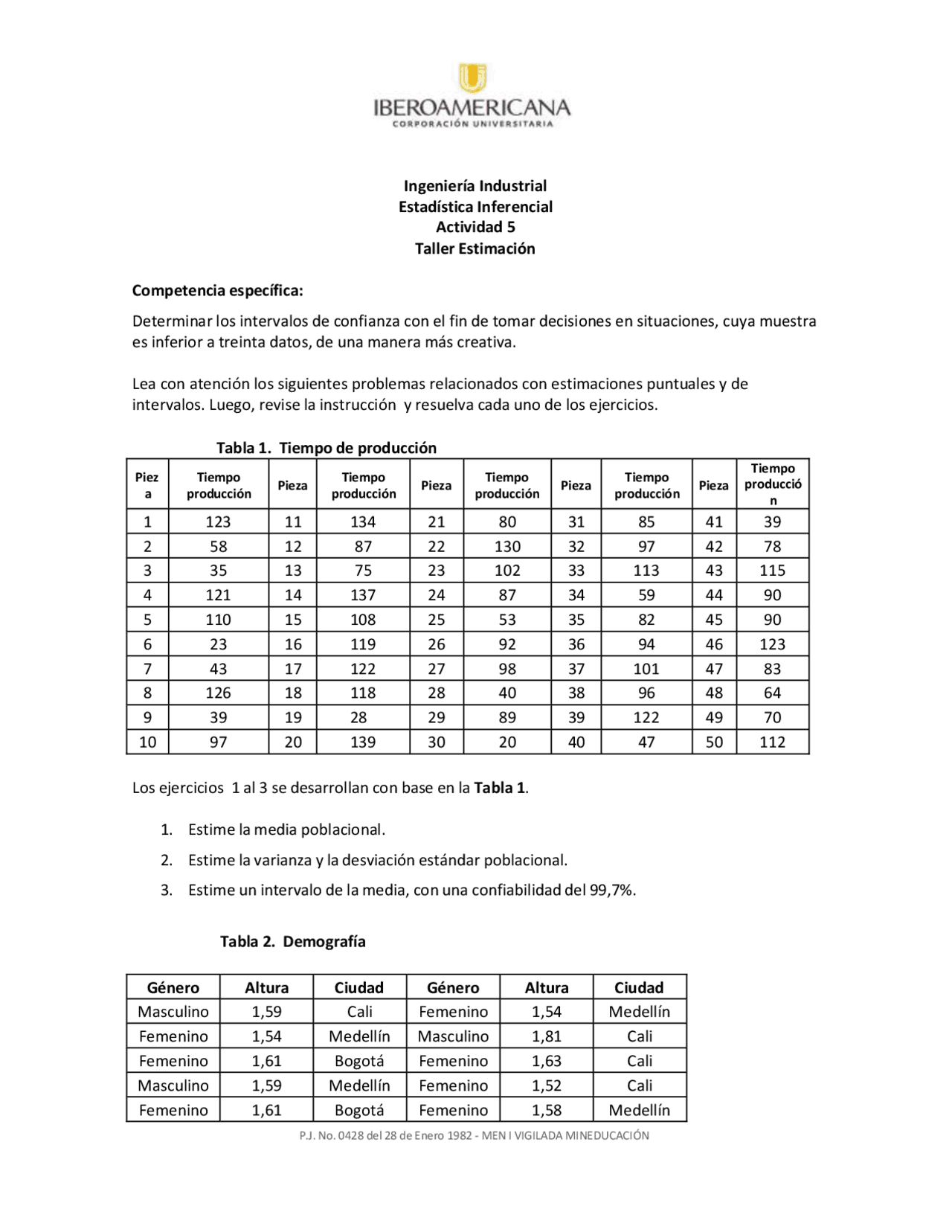 Ejercicios para practicar - Docsity