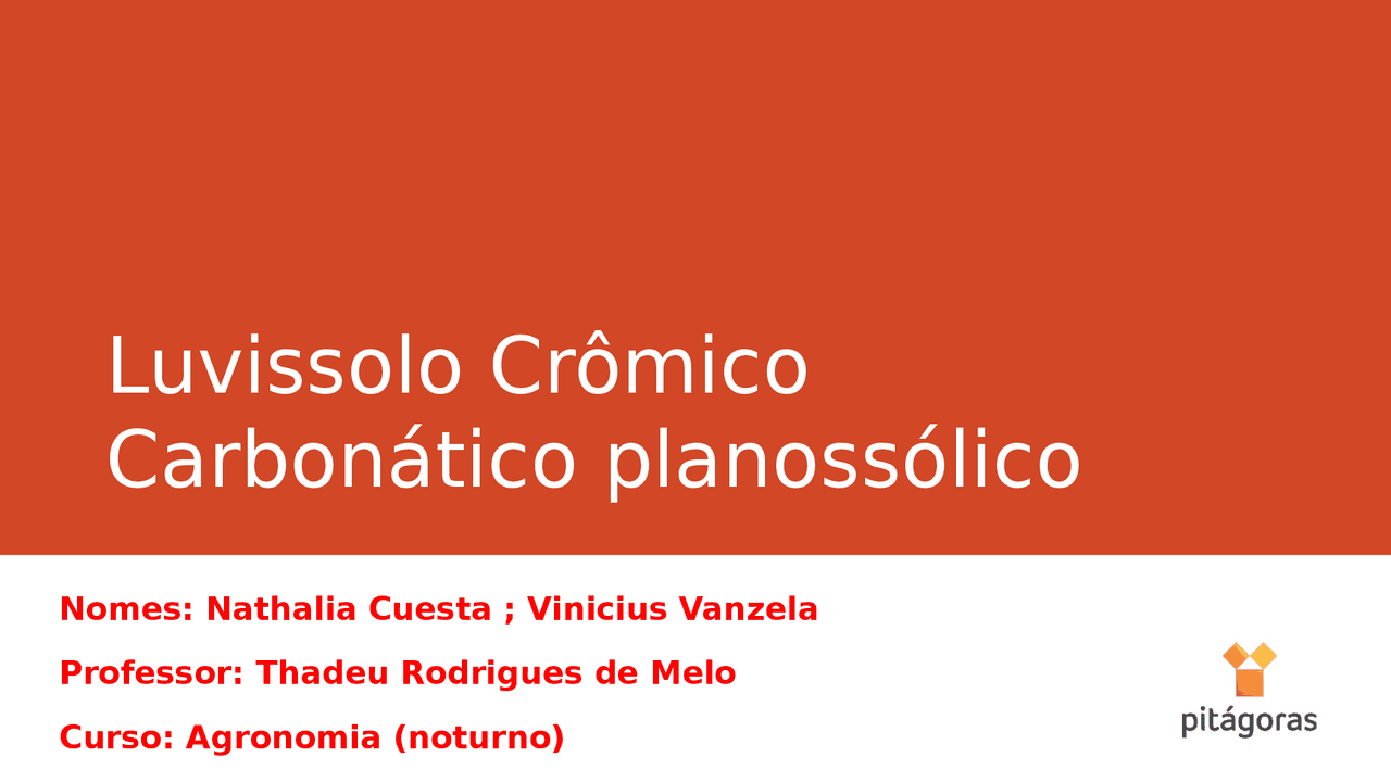 Tipo de solo: LUVISSOLOS - Docsity
