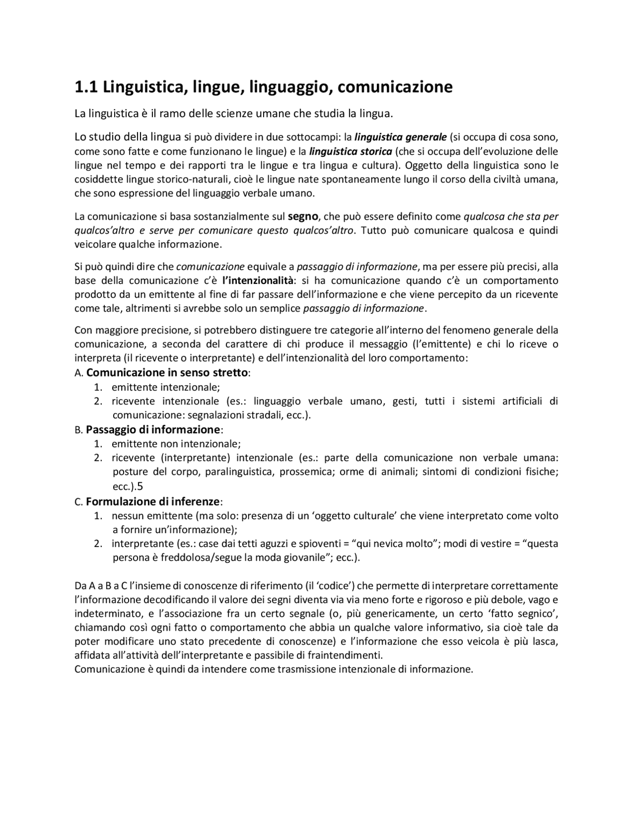 La Linguistica Berruto Cerruti Cap1 Docsity