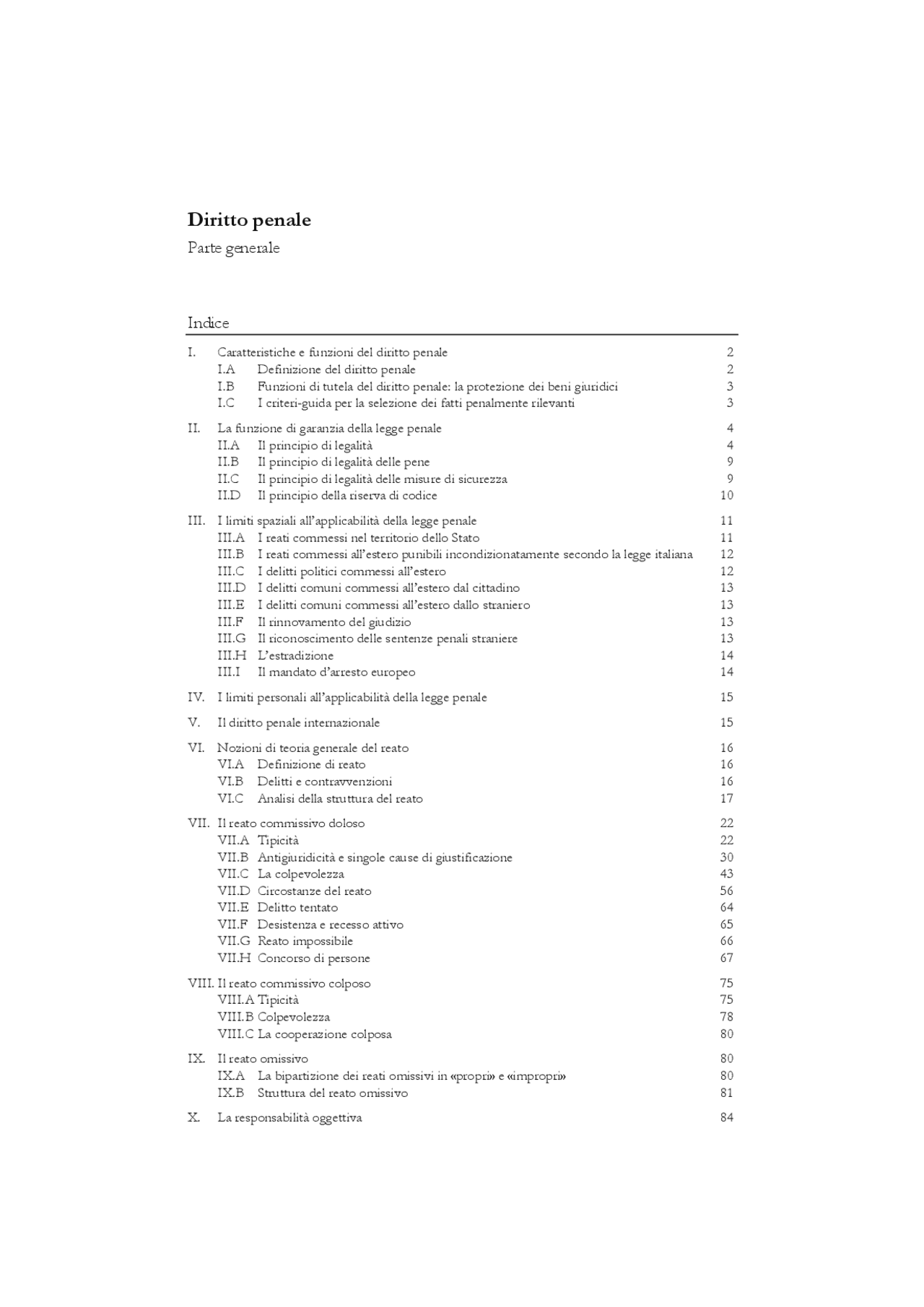 Diritto Penale Parte Generale Docsity