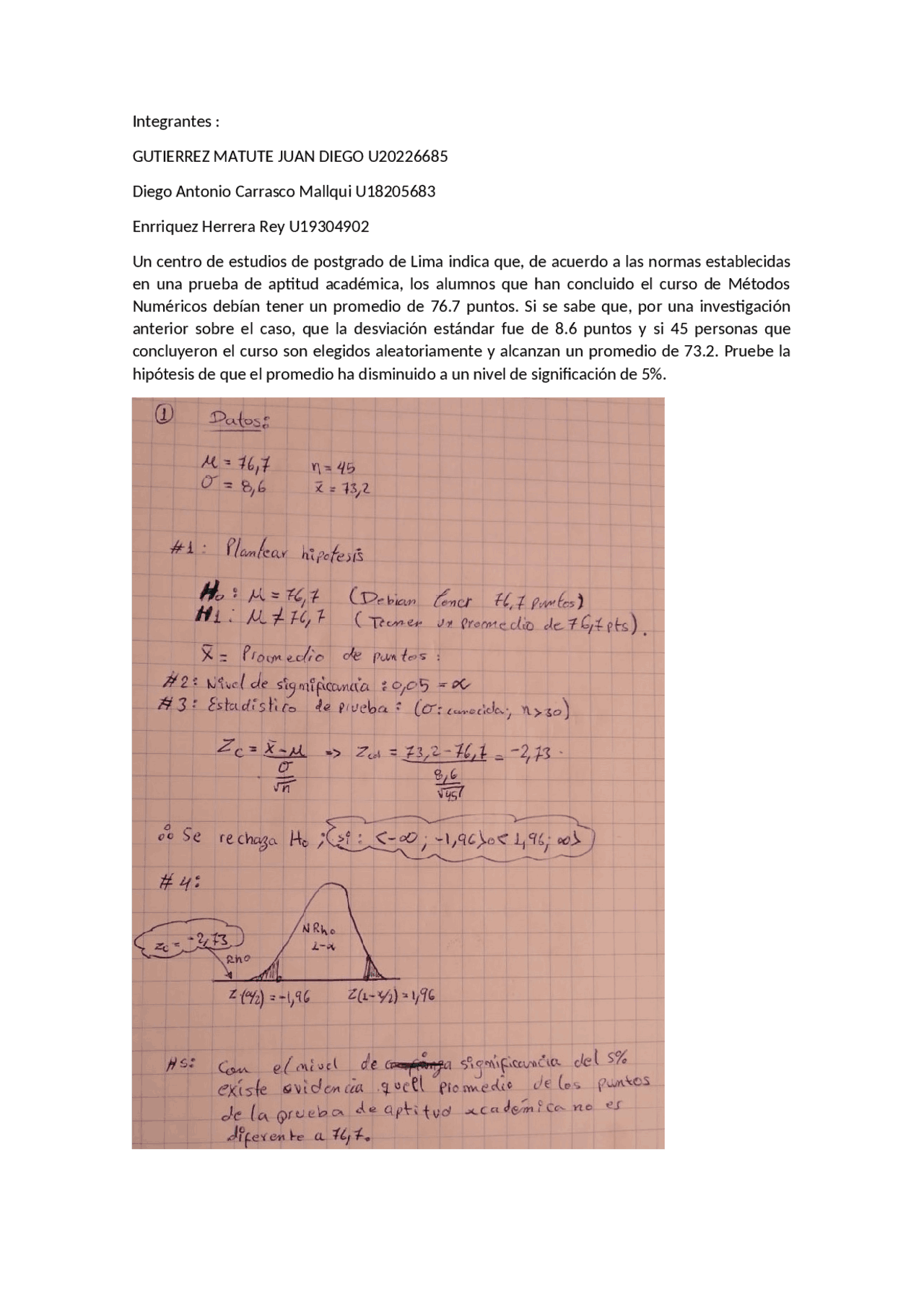 Ejercicios resueltos para simulacro - Docsity