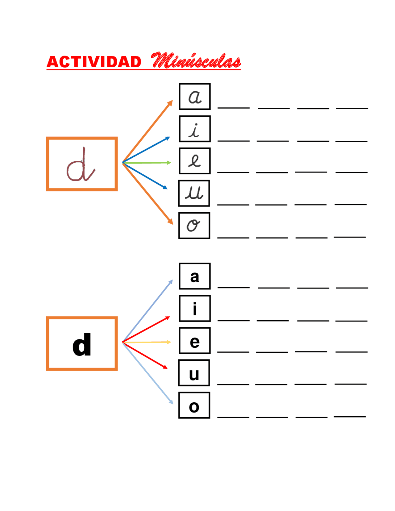 Actividad de Reconocimiento de Palabras: Minúsculas vs Mayúsculas ...