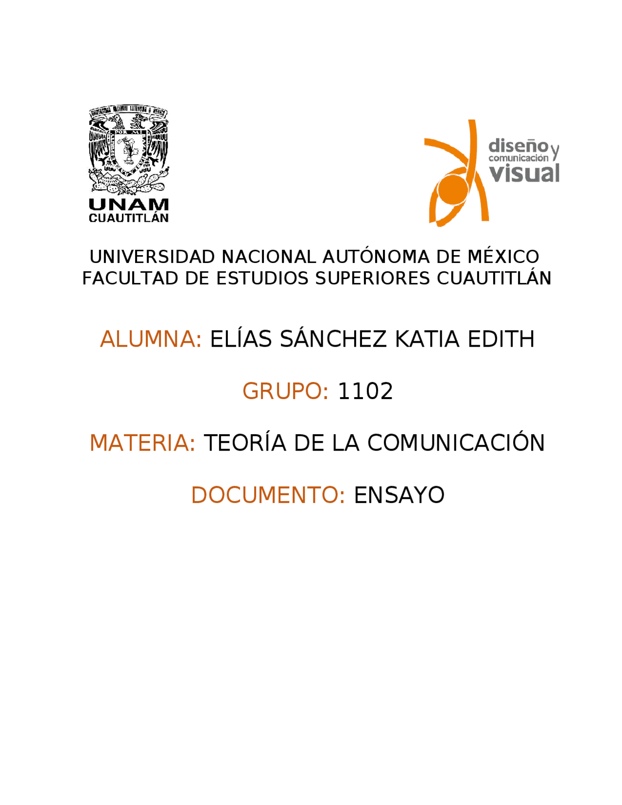 Ensayo Comunicación Resúmenes De Comunicación Docsity