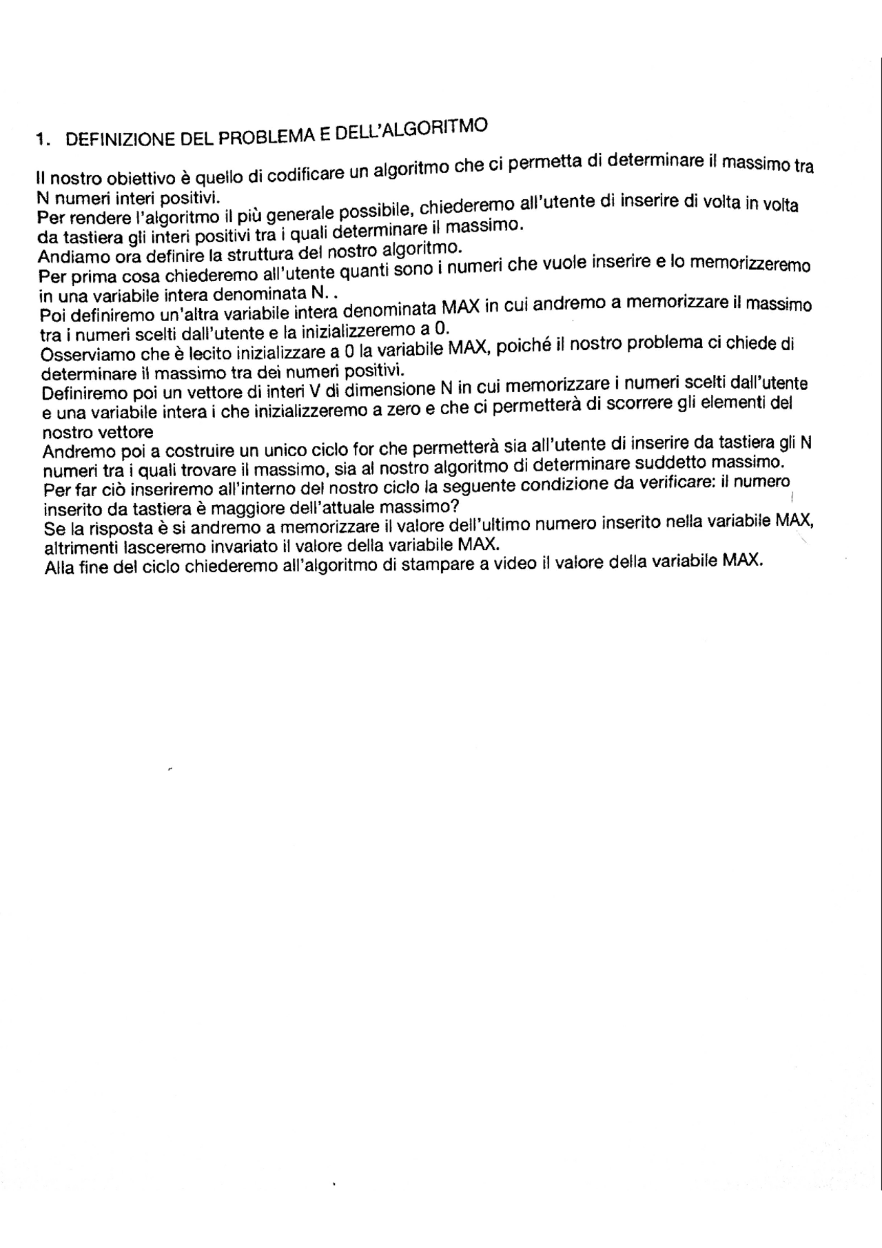 Elaborato Linguaggio C Docsity