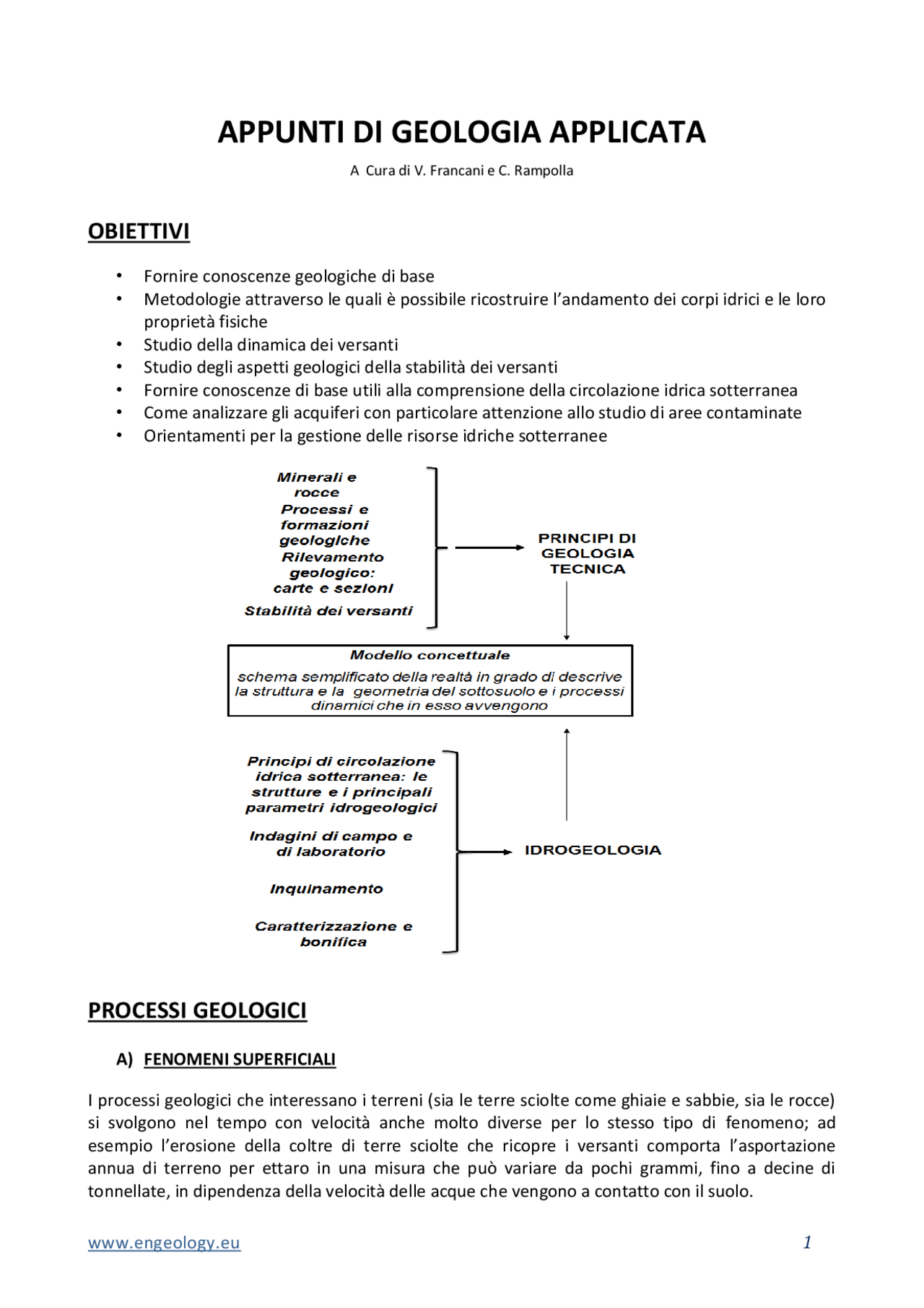 Geologia Applicata Lezione Docsity