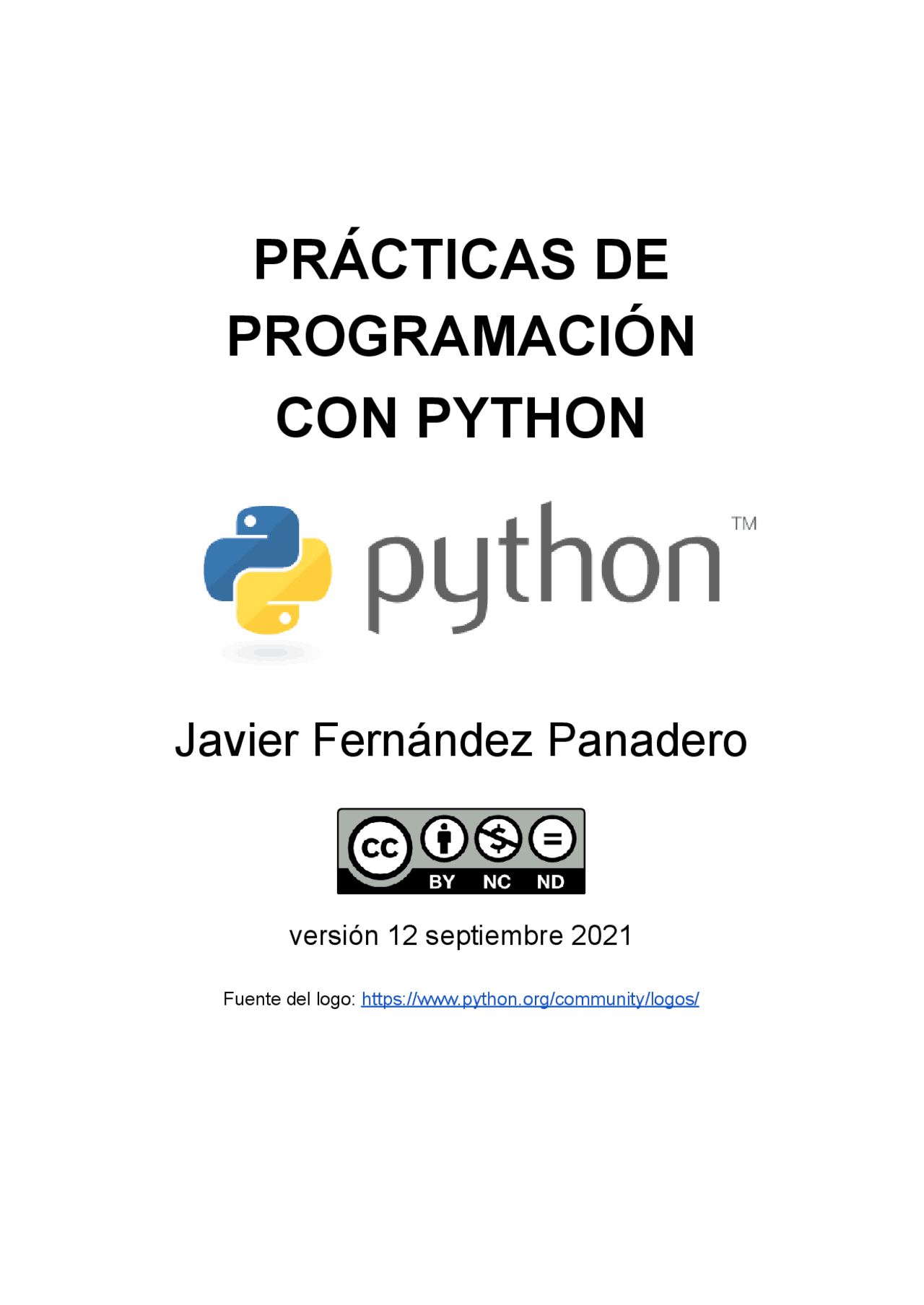 Programación en Python | Ejercicios de Informática | Docsity