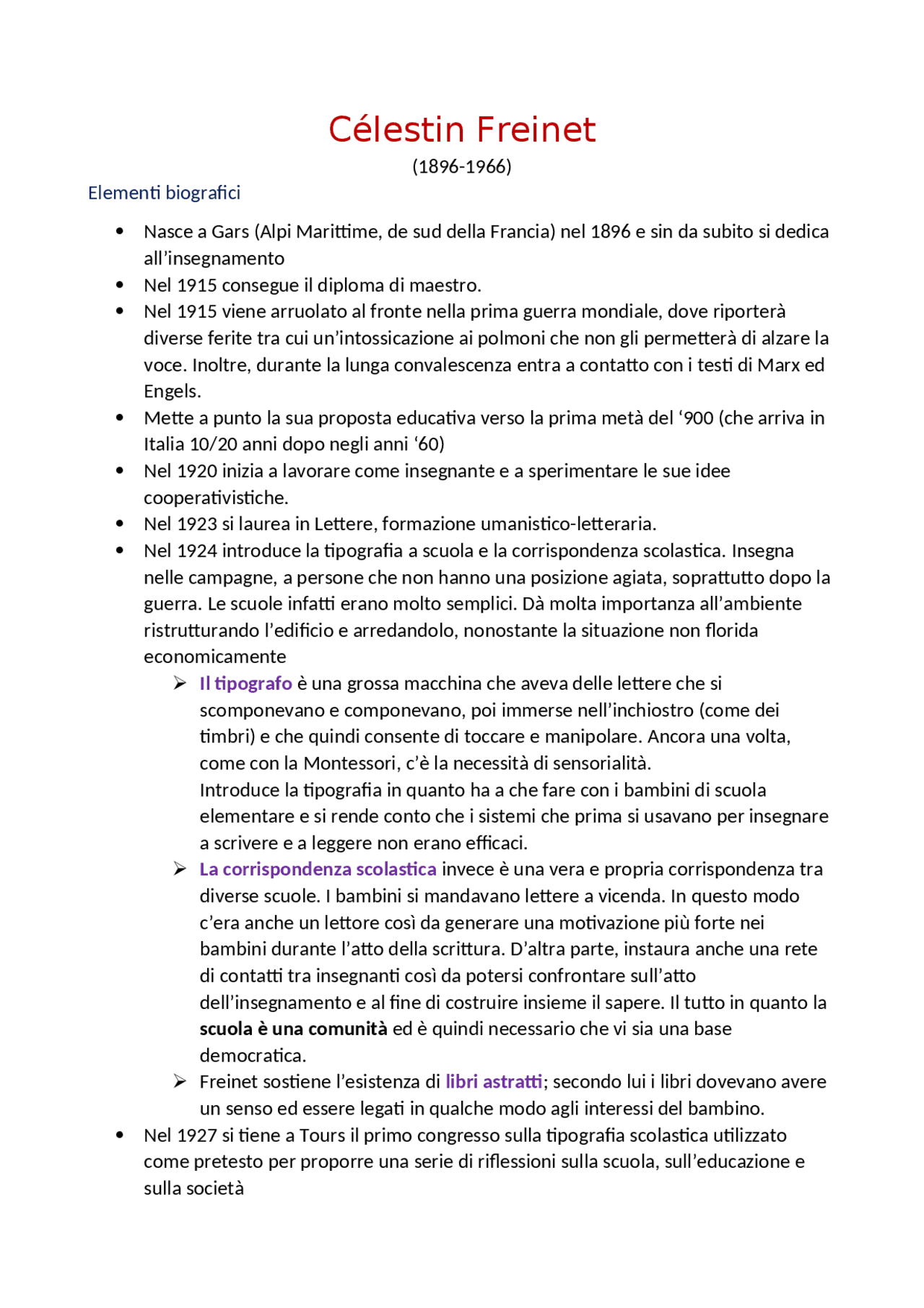 Appunti Delle Lezioni Docsity