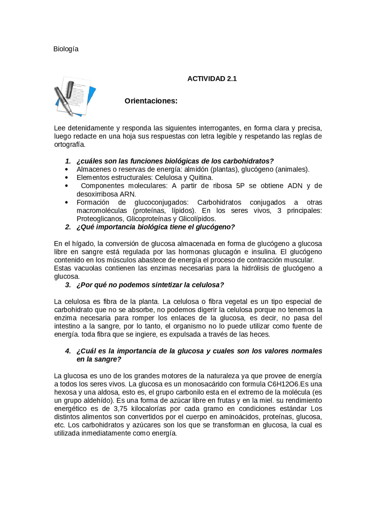 Apuntes Y Foros De Biología Docsity