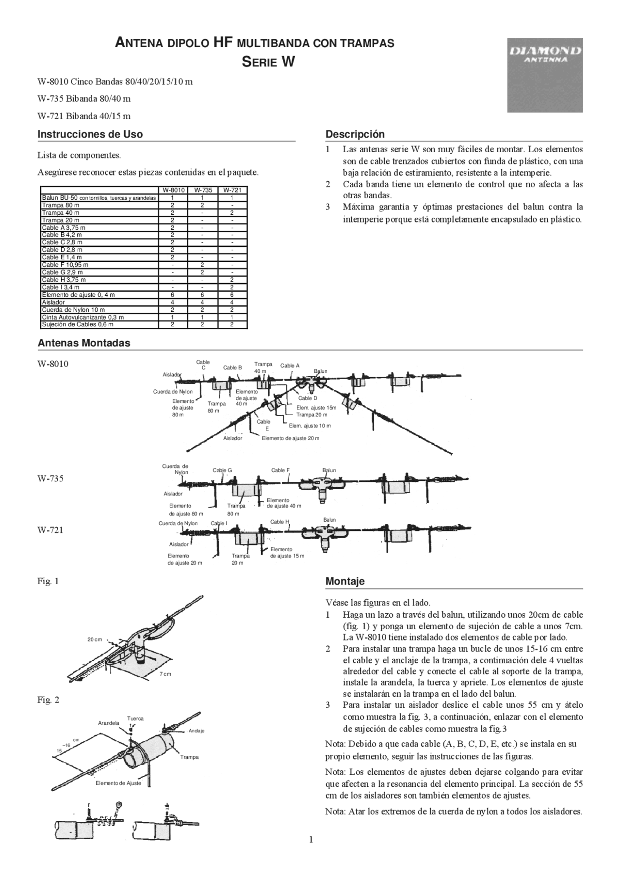 Diamond w-8010 manual completo - Docsity