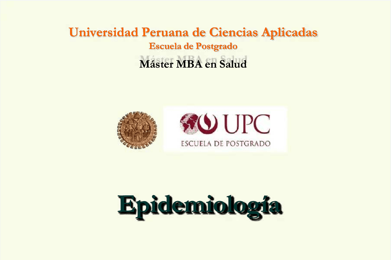 Cadenas Epidemiológicas Docsity