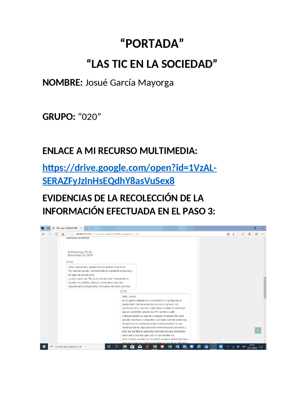 Proyecto integrador modulo 1 - Docsity