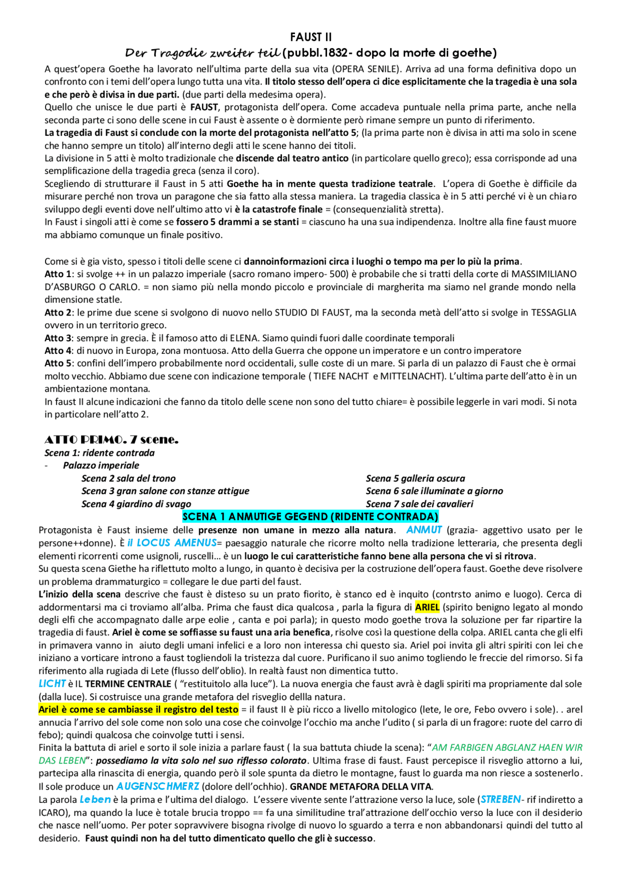 Libro Secondo Di Faust Docsity