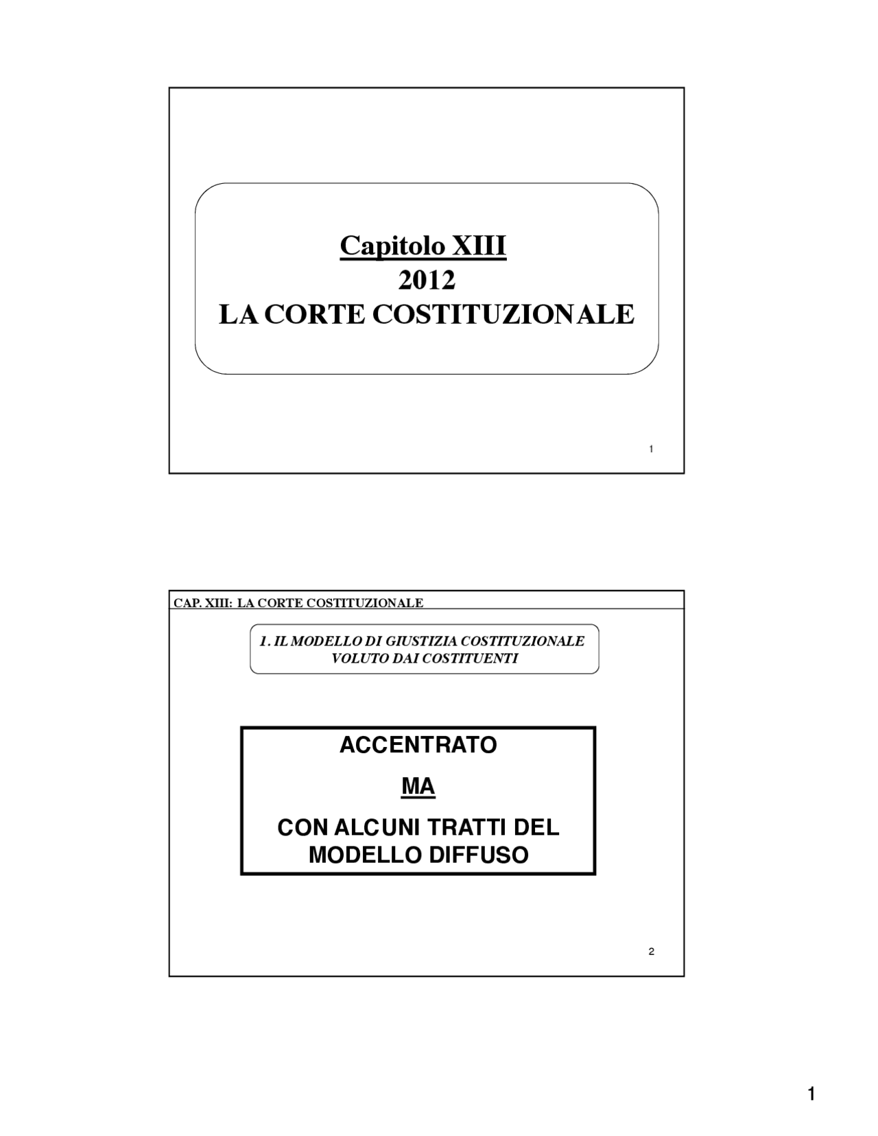 La Corte Costituzionale Docsity