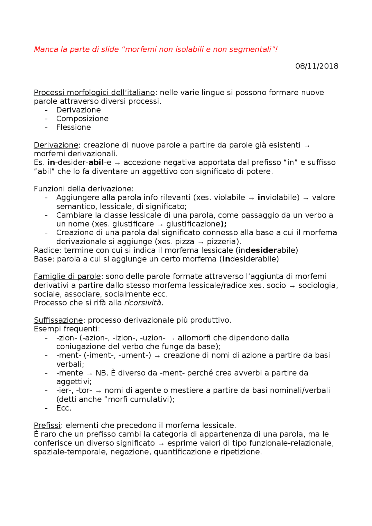Riassunto Linguistica Generale Docsity