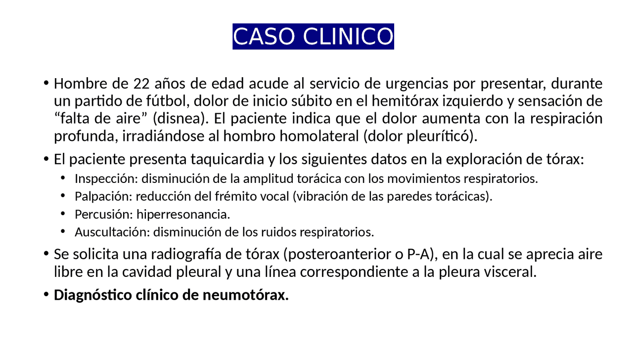 Caso Clínico Sistema Respiratorio Docsity