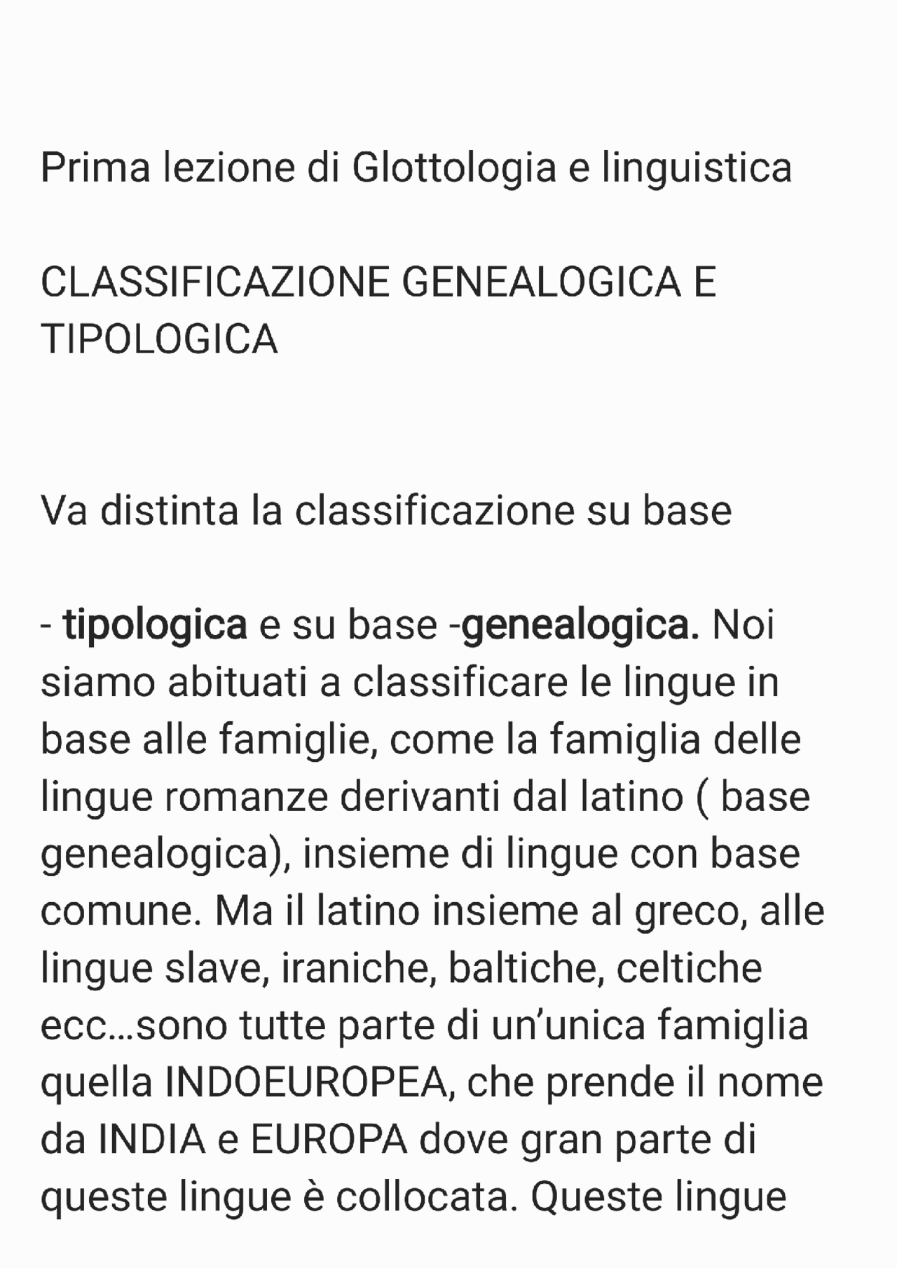 Differenza Tra Classificazione Genealogica E Tipologica Delle Lingue