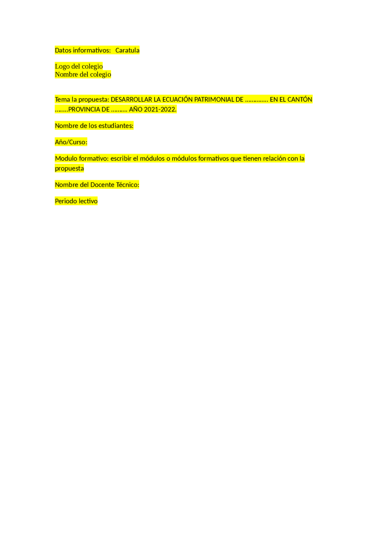 Proyecto De Innovación Docsity