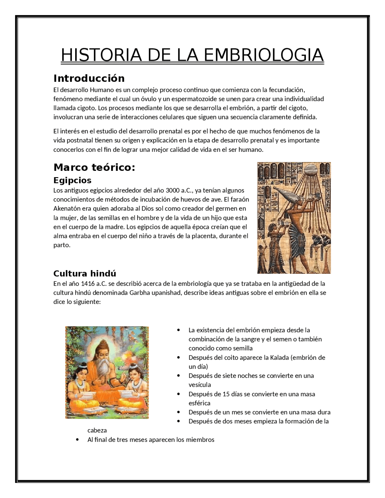 Generalidades De Embriologia Summaries Of Genetics Docsity