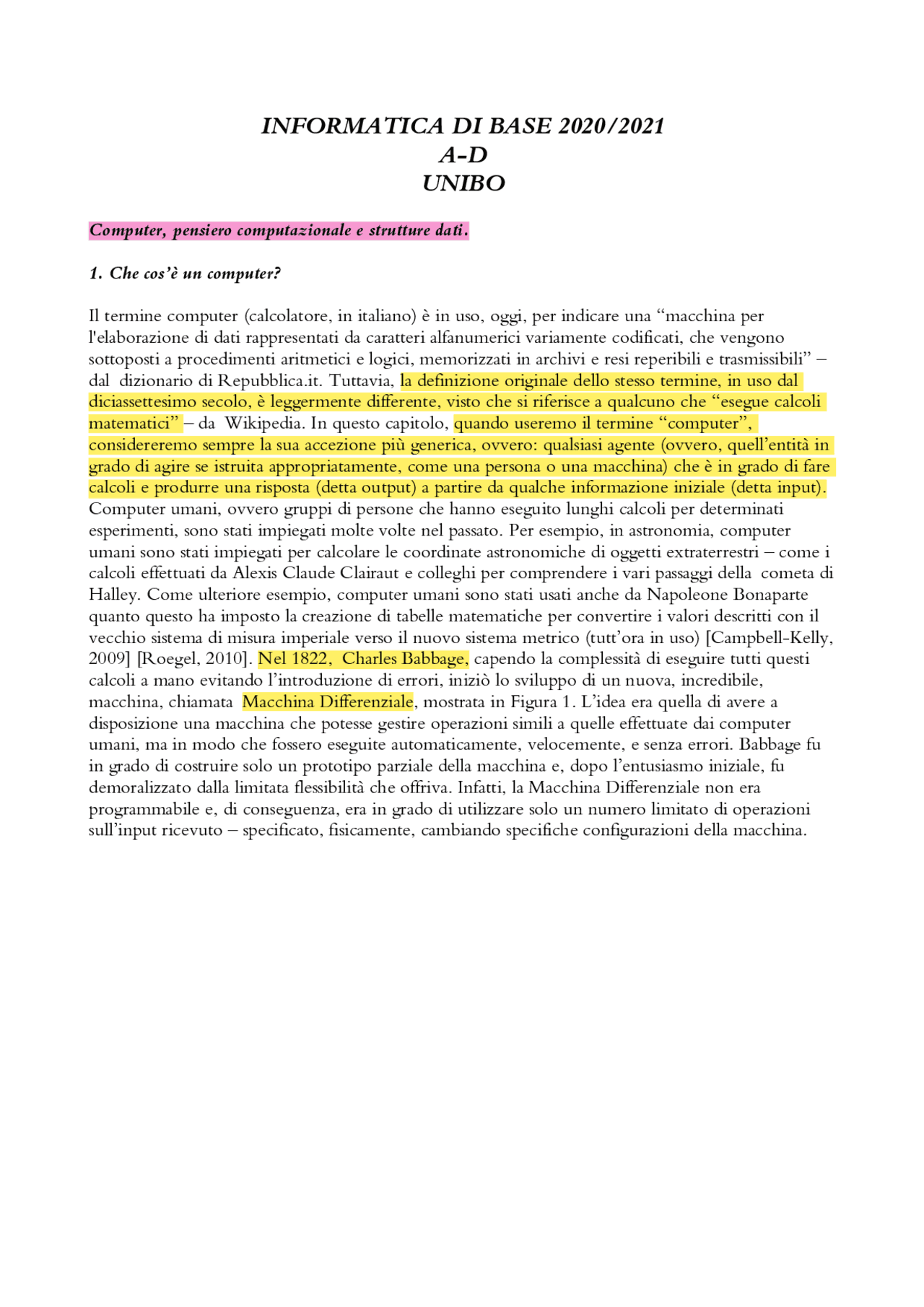 Informatica Di Base Peroni Docsity