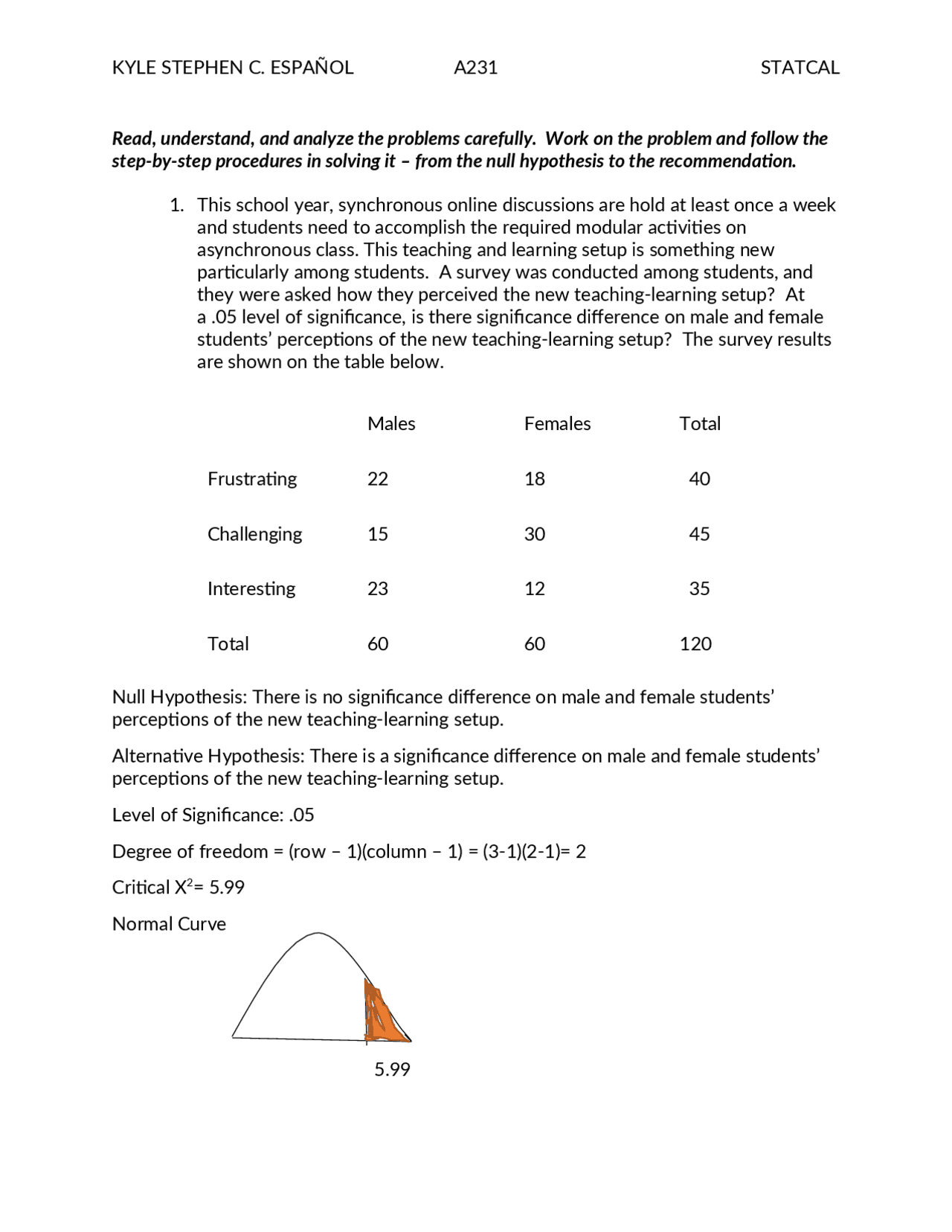 Statistical Analysis Module 8 Docsity