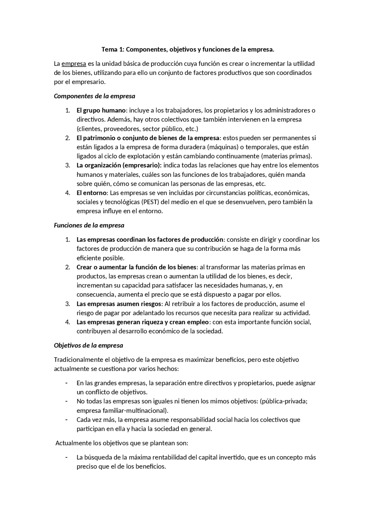 Apuntes Evau Economía Docsity