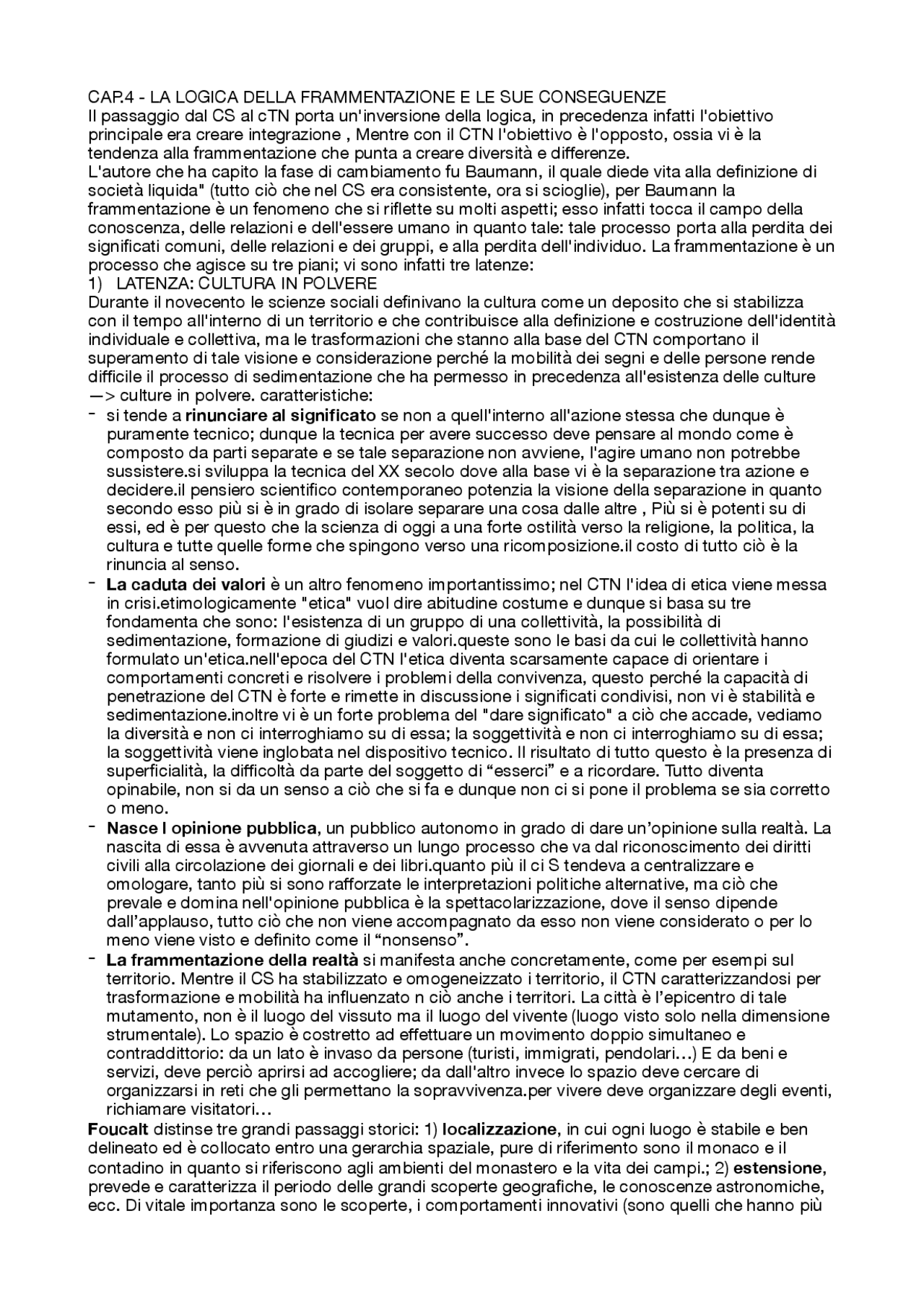 Riassunto Capitolo 4 Libertà Immaginaria Docsity
