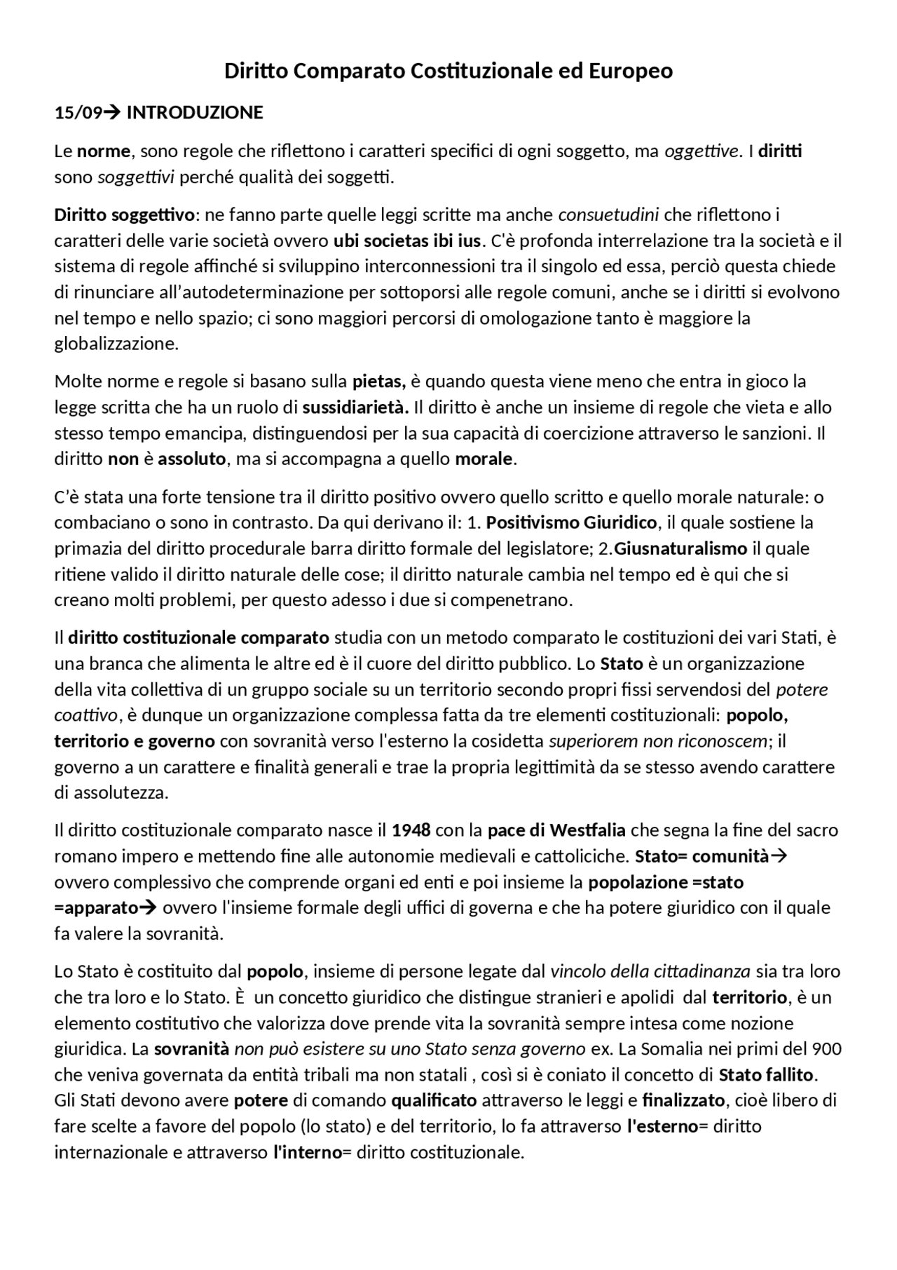 Diritto Cost Comparato Ed Europeo Unifi Veronica Federico Schemi E