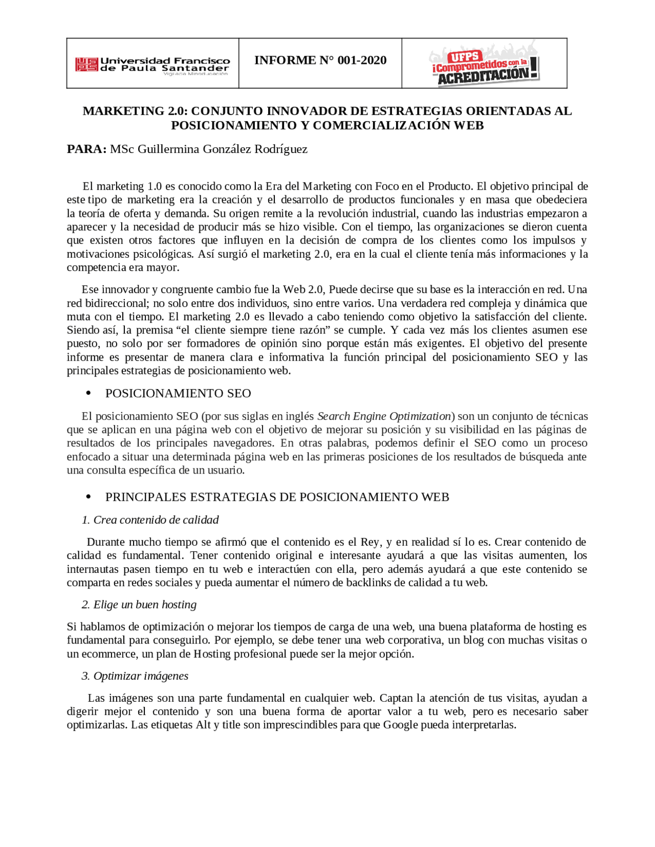 Redaccion de informe comunicacion oral y escrita - Docsity