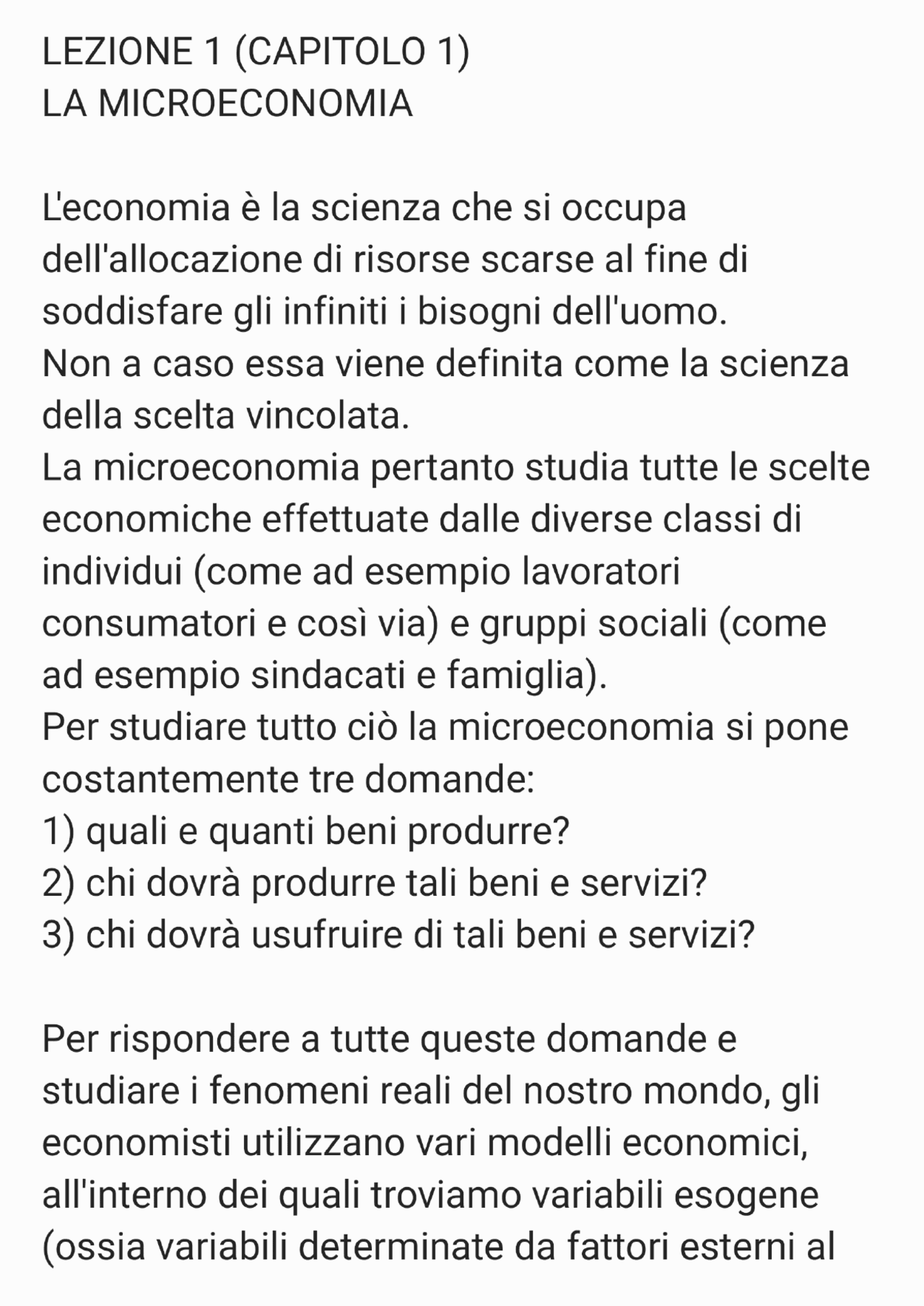Esame Microeconomia Microeconomia Graw Hill Docsity