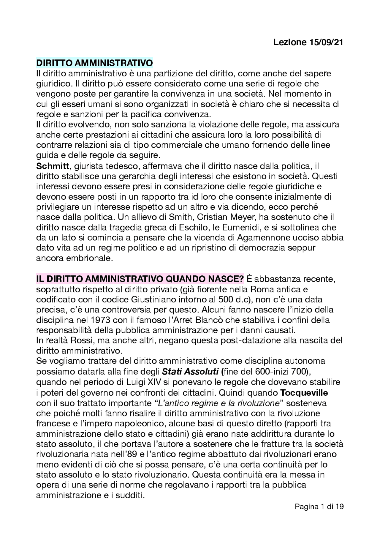 Appunti Diritto Amministrativo Docsity