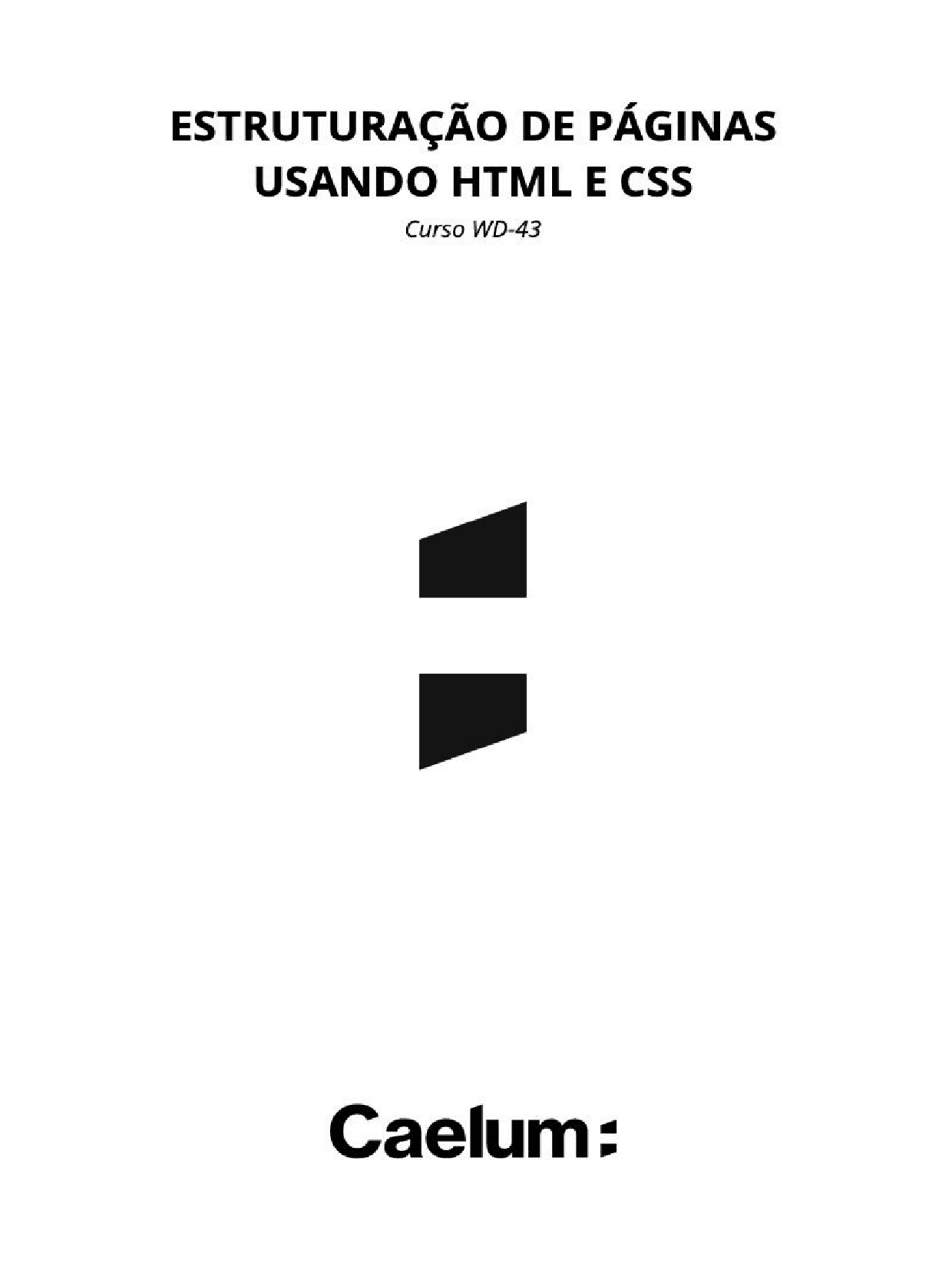 Estruturação De Páginas Usando Html E Css Docsity